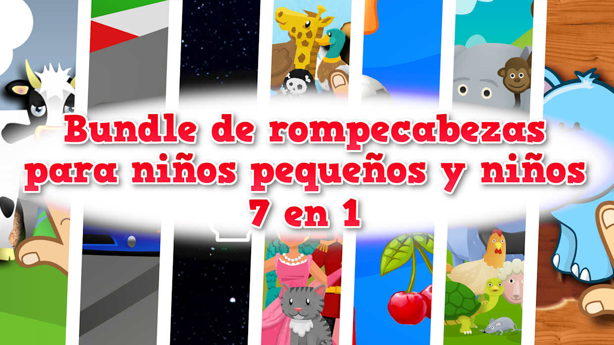 Bundle de rompecabezas para niños pequeños y niños - 7 en 1 para ...