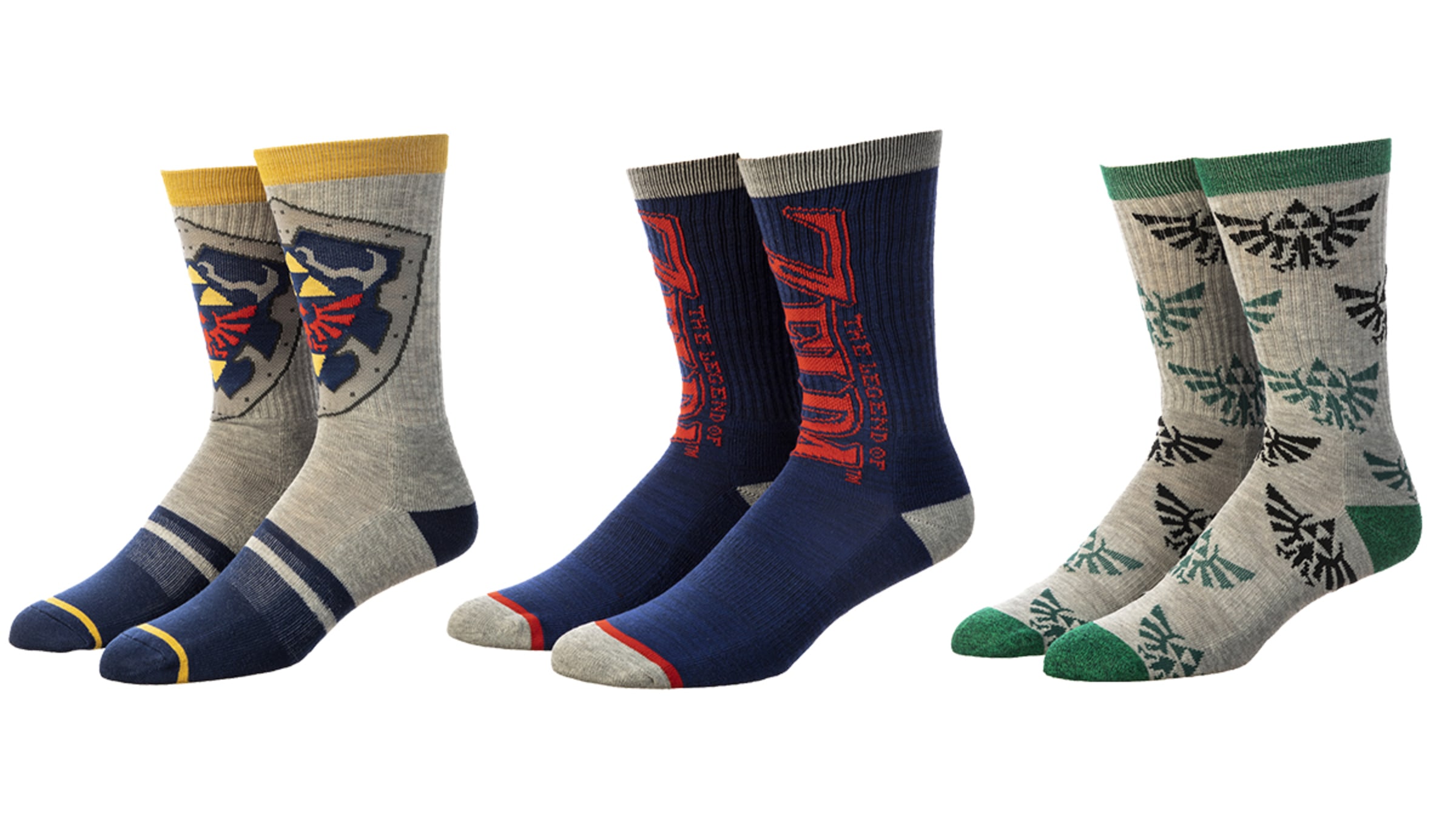 The Legend of Zelda Men's Socks Version 2 - 3-pack - Nintendo Official Site