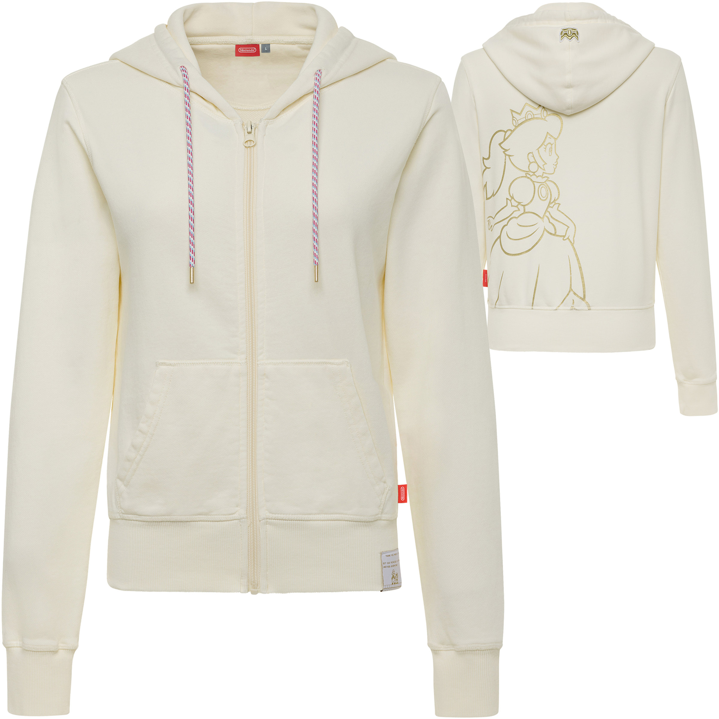 Peach™ Collection - Crown Vanilla Hoodie - XL - Nintendo Official Site