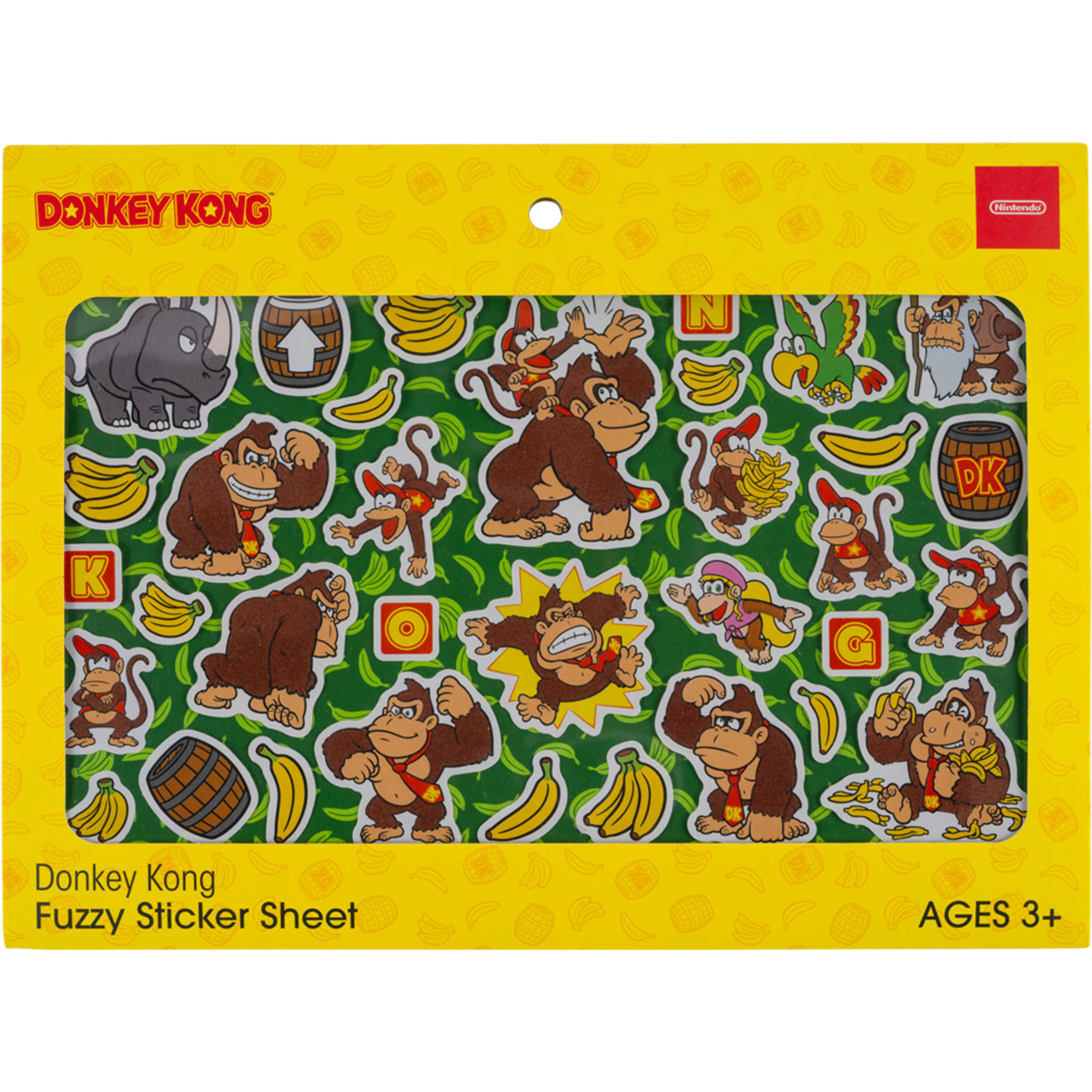 Donkey Kong™ Fuzzy Sticker Sheet - Nintendo Official Site