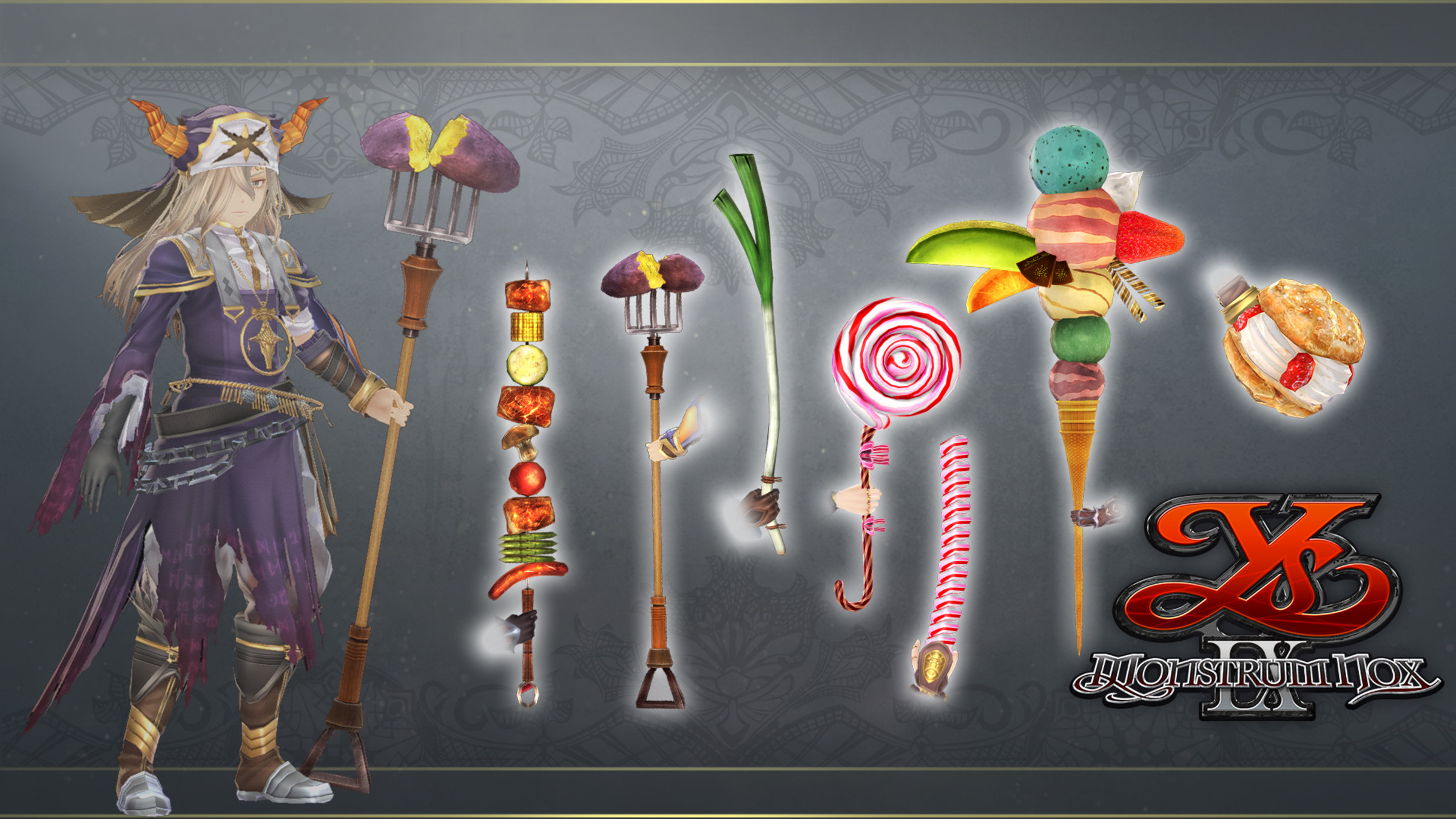 Ys IX: Monstrum Nox Haute Cuisine Weapon Set for Nintendo Switch ...