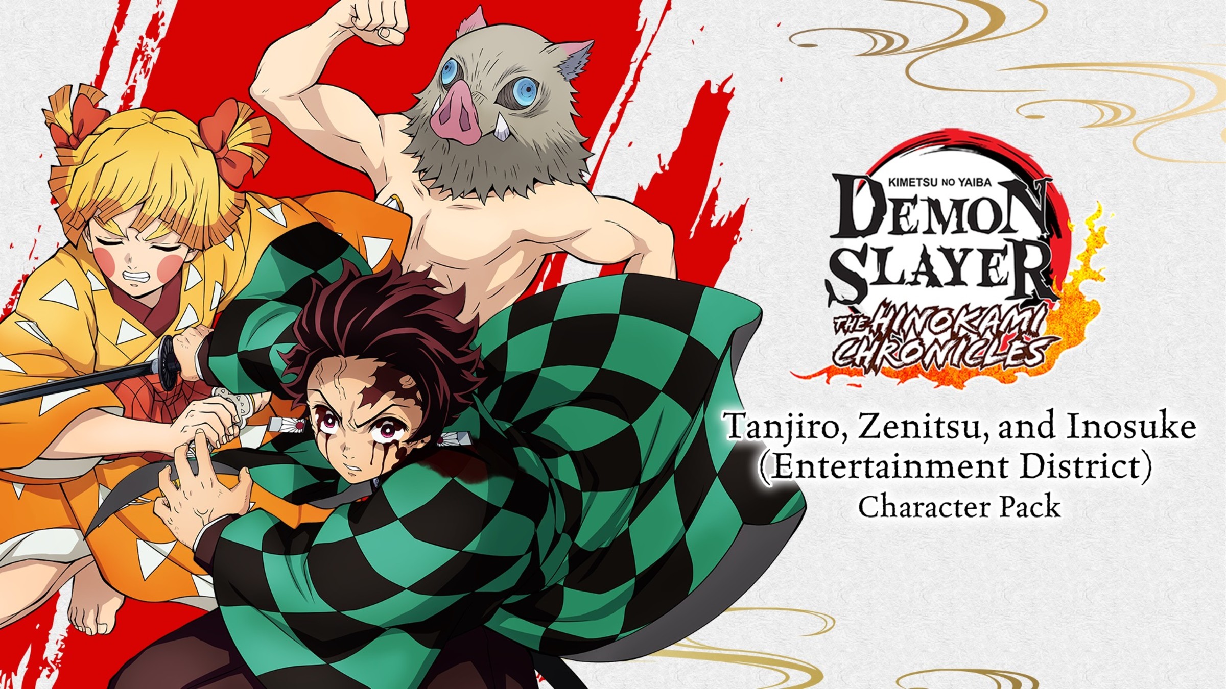 Tanjiro Zenitsu And Inosuke Entertainment District Character Pack For Nintendo Switch