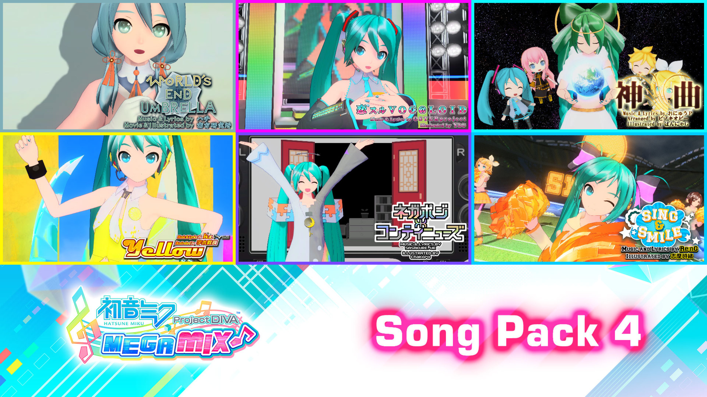 Hatsune Miku: Project DIVA Mega Mix Song Pack 4 for Nintendo Switch ...