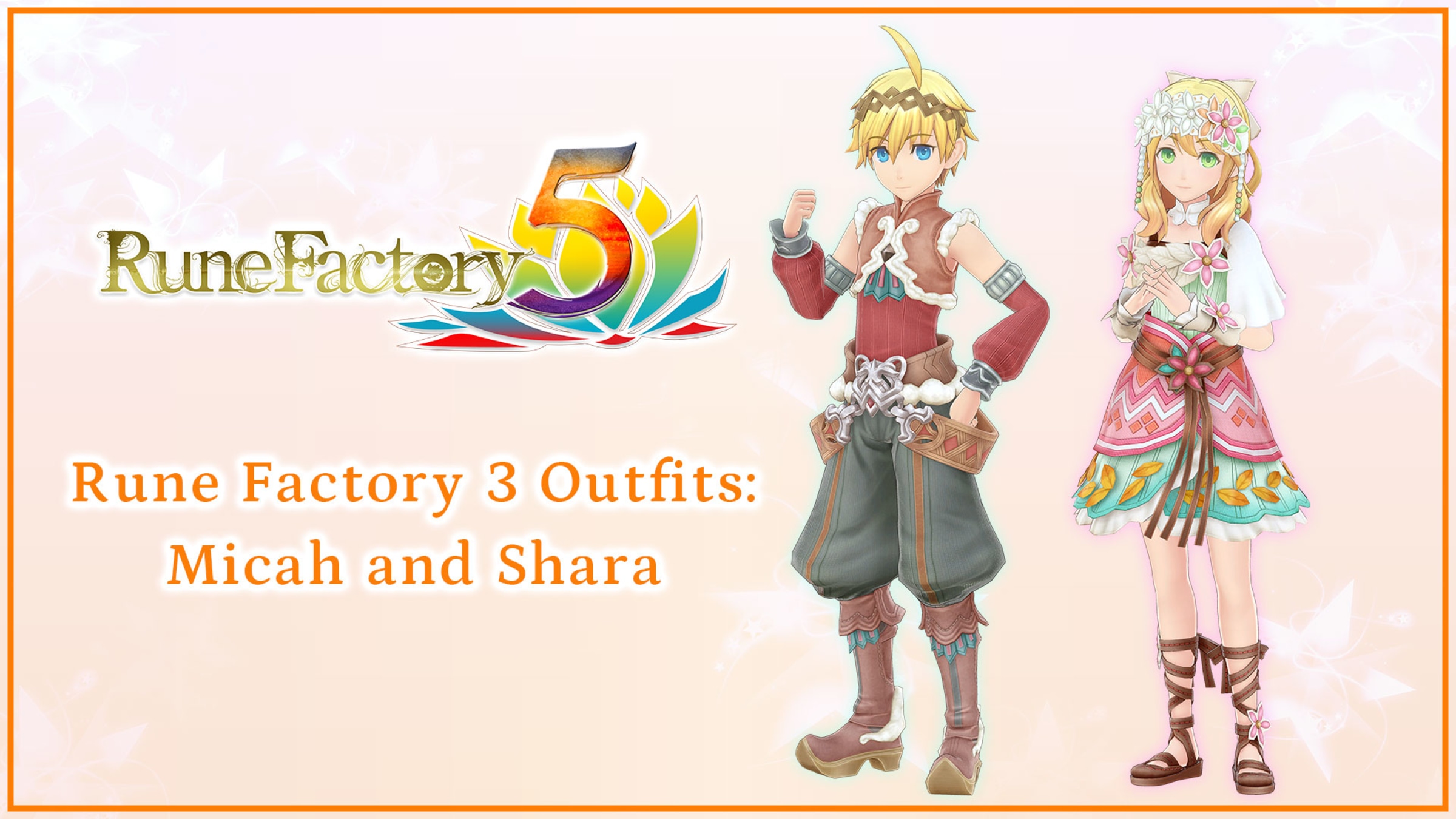 Rune Factory 3 Outfits Micah And Shara For Nintendo Switch Nintendo