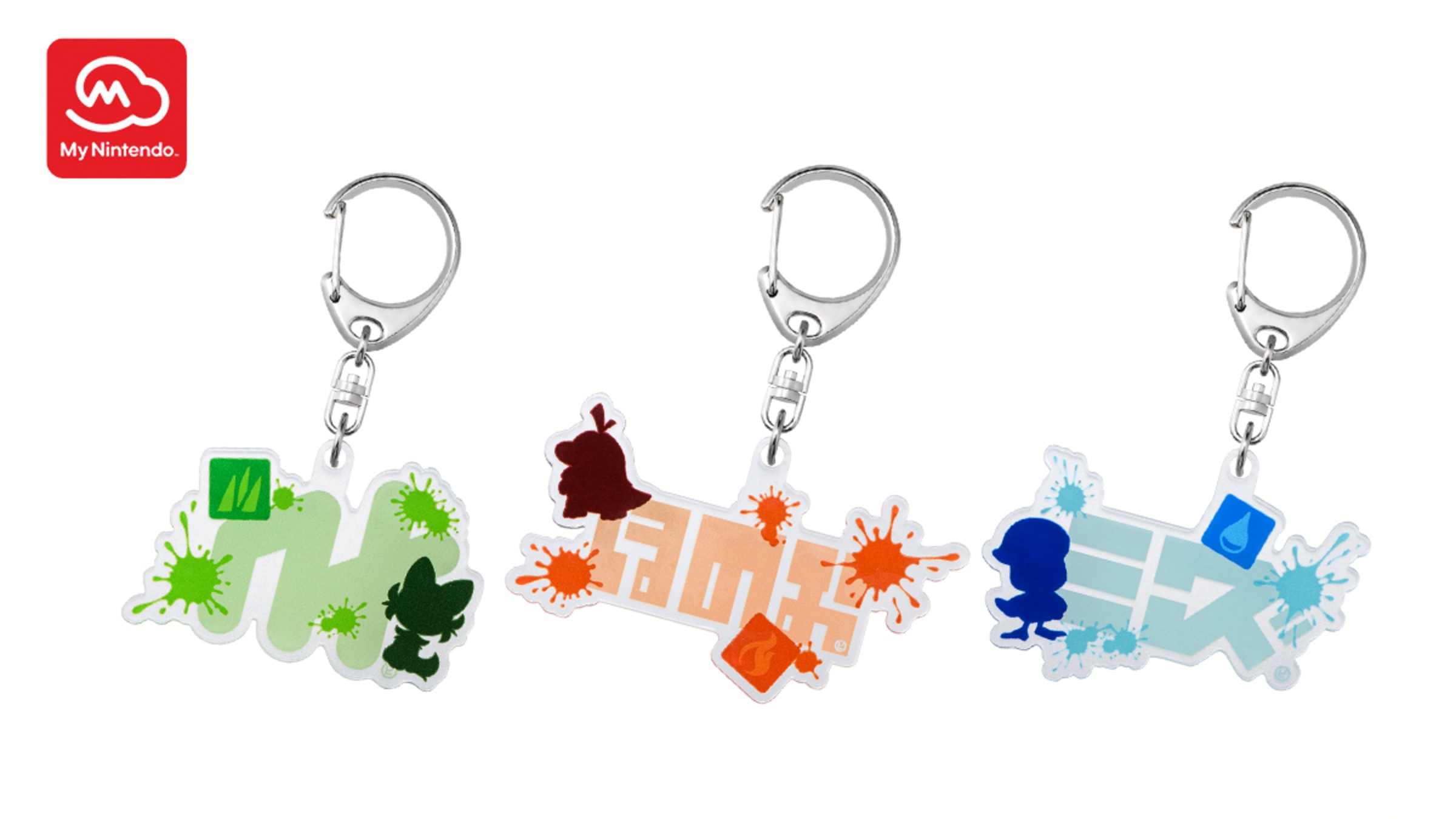 Splatoon x Pokémon Splatfest Keychain Set - Nintendo Official Site