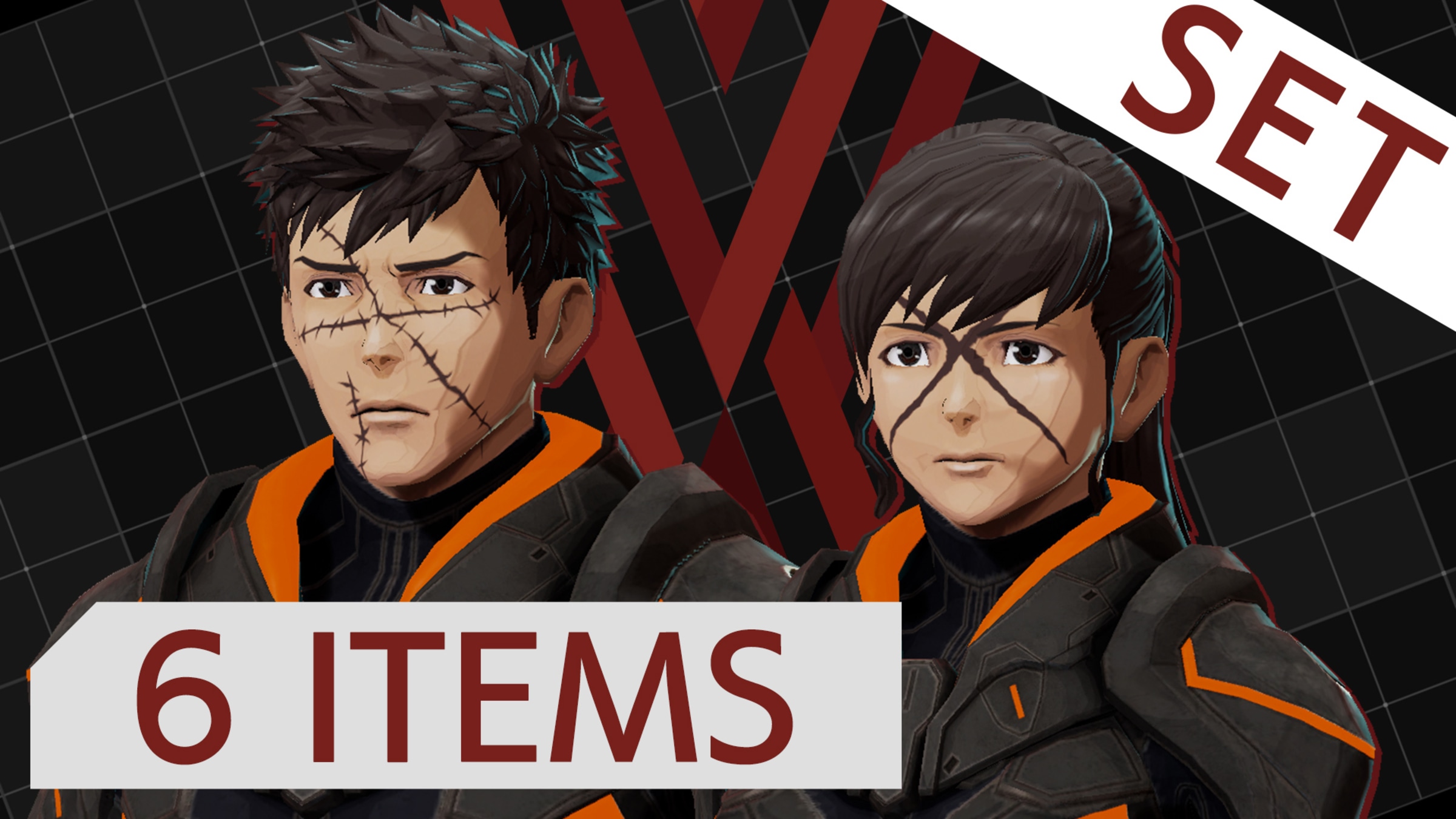 Outer Edit parts Bundle "Face" Vol.1 (Unisex) para Nintendo Switch ...