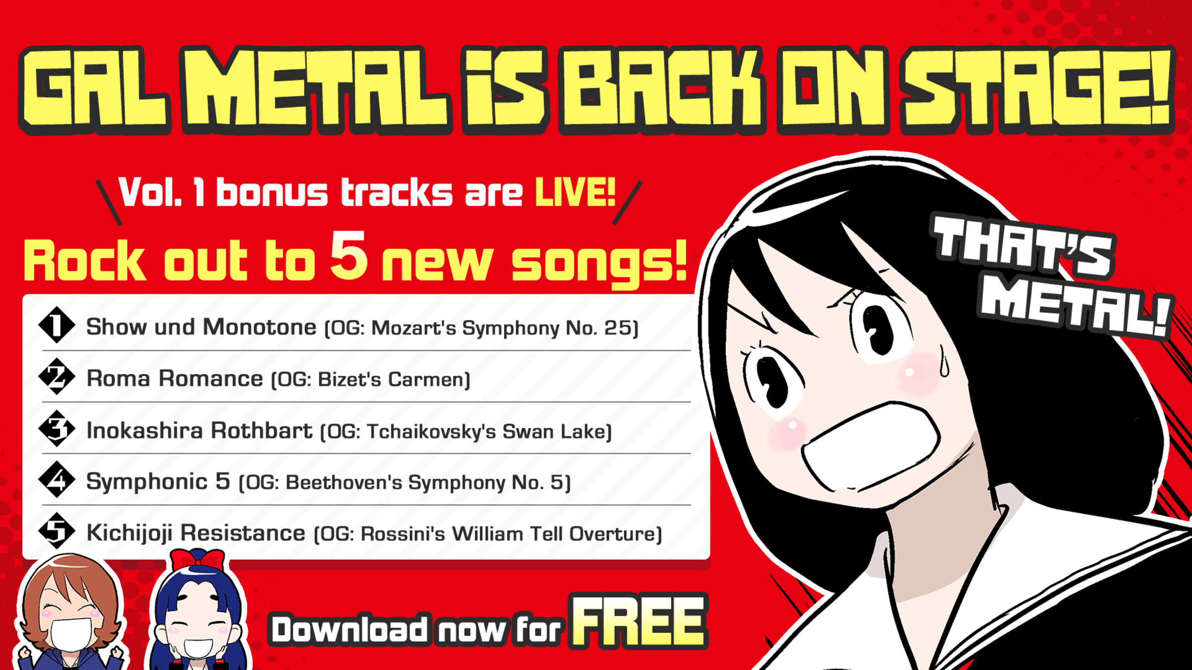 Gal Metal — Bonus Tracks Vol. 1 para Nintendo Switch - Sitio Oficial de ...