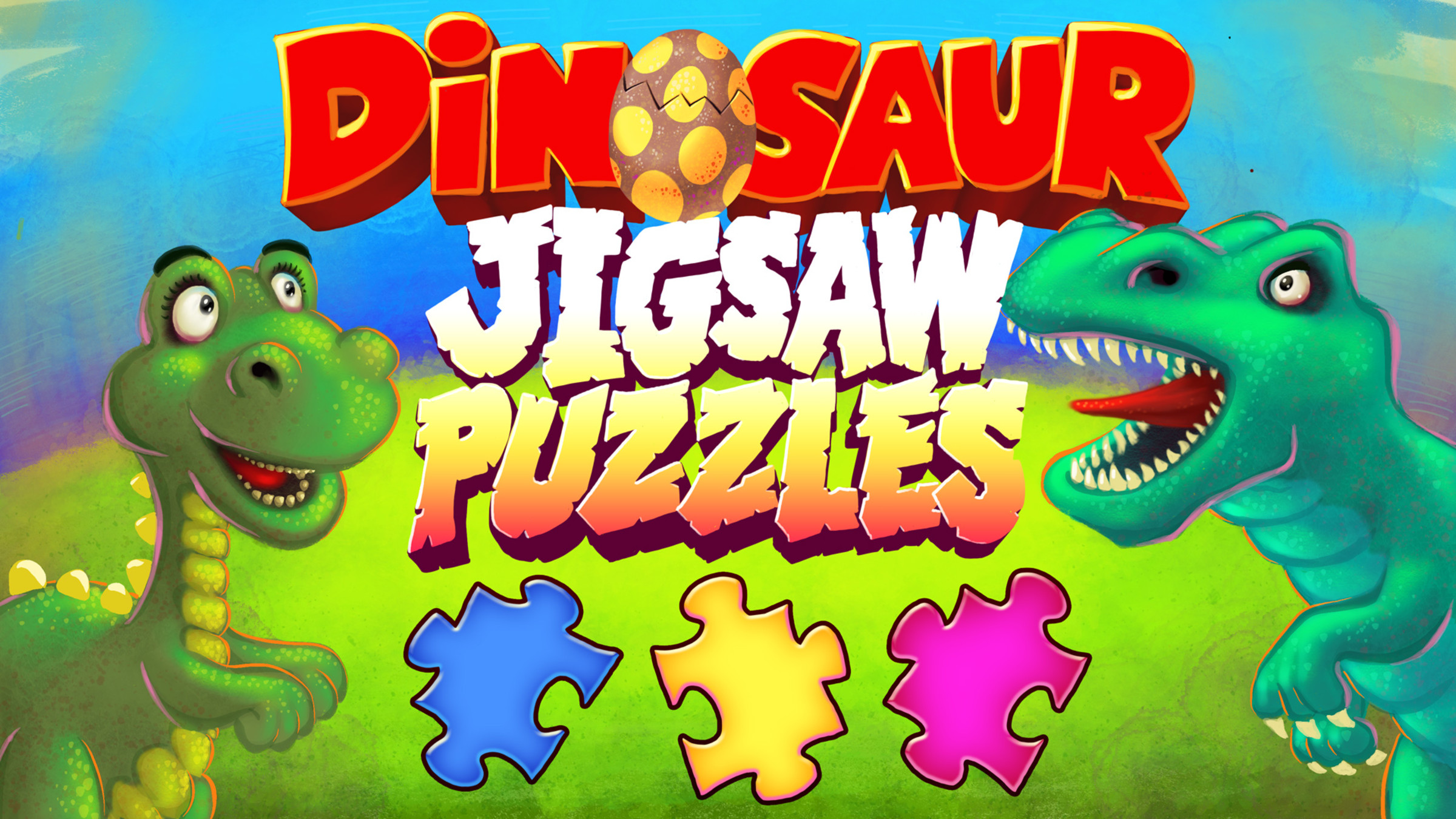 Dinosaur Jigsaw Puzzles Dino Puzzle Game For Kids Toddlers Para