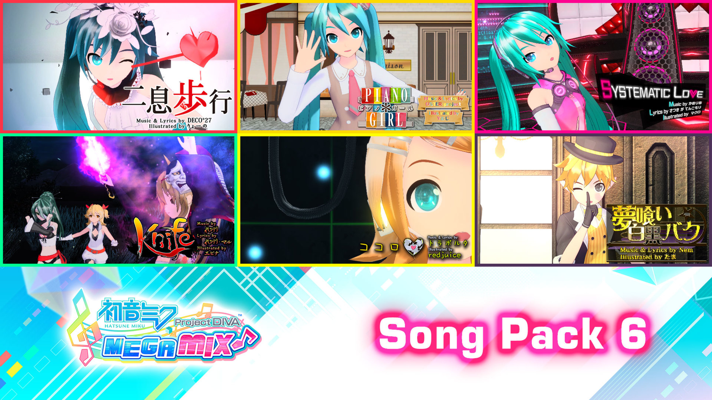 Hatsune Miku: Project DIVA Mega Mix Song Pack 6 pour Nintendo Switch ...