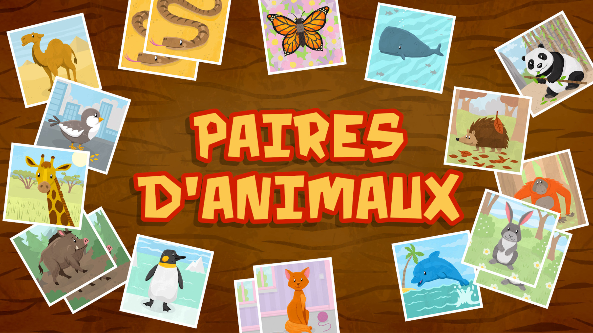 Animal Pairs - Matching & Concentration Game for Toddlers & Kids pour ...