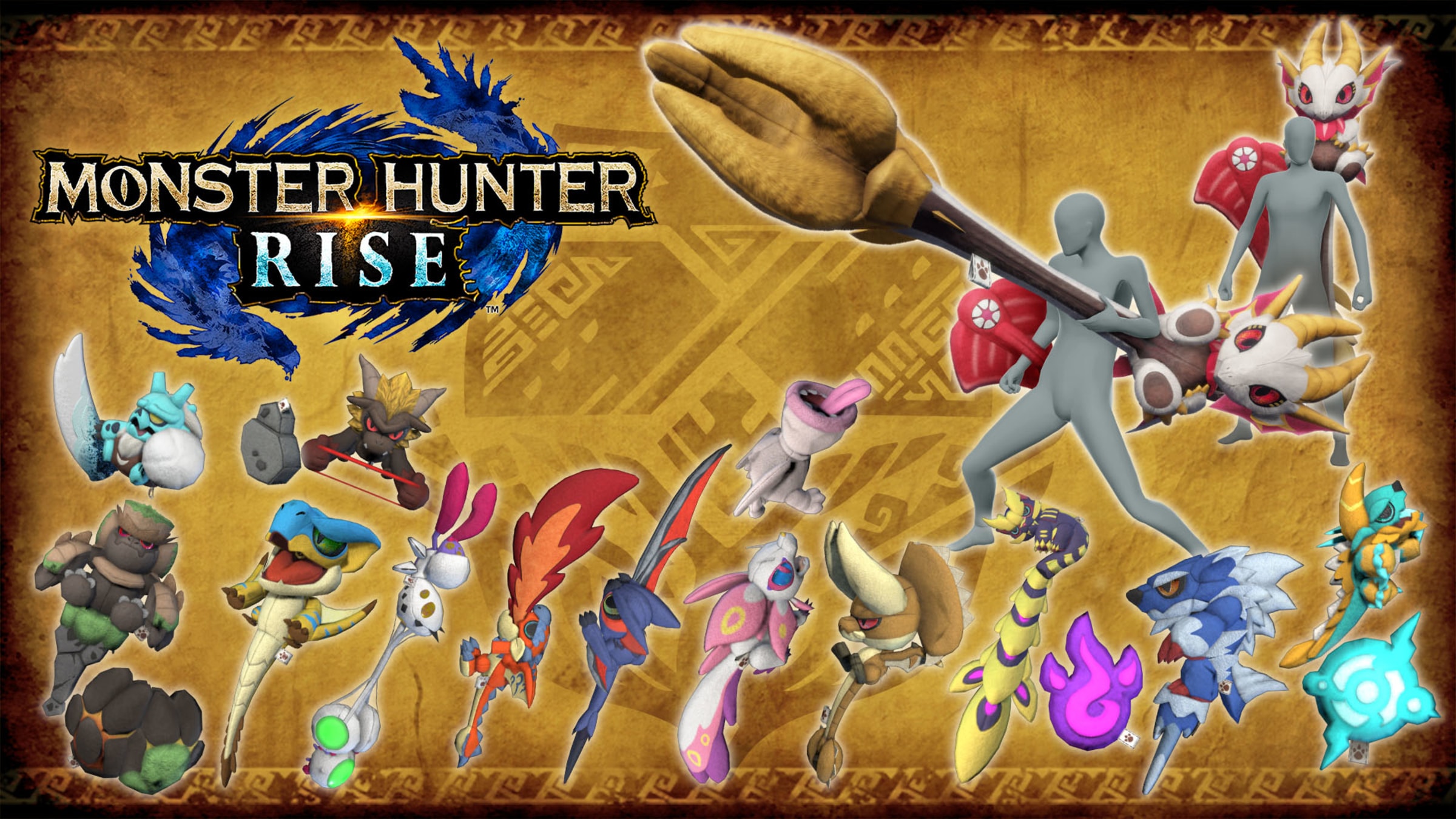 ”Stuffed Monster” Hunter layered weapon pack para Nintendo Switch ...