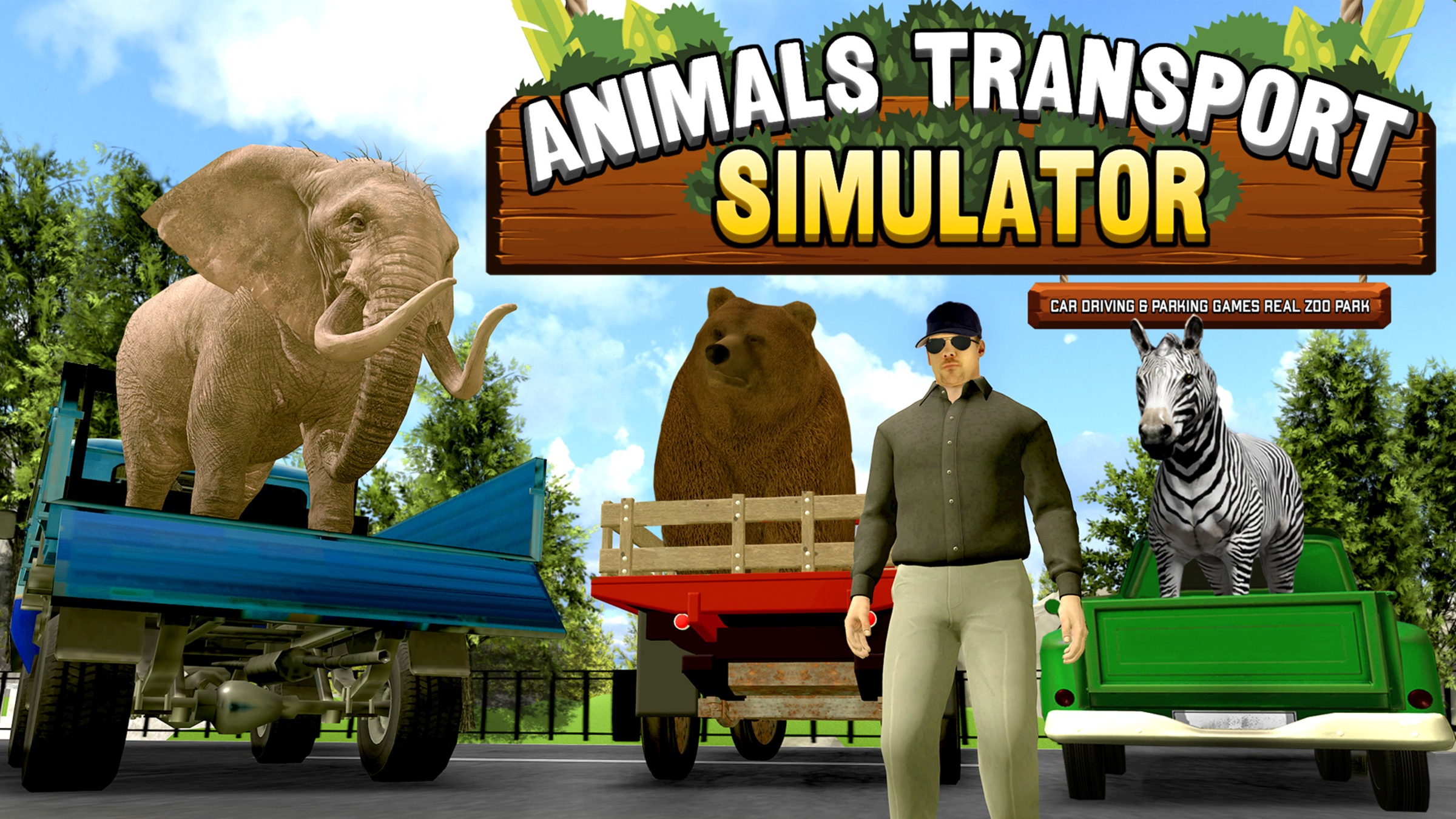 Animals Transport Simulator - Car Driving & Parking Games Real Zoo Park ...