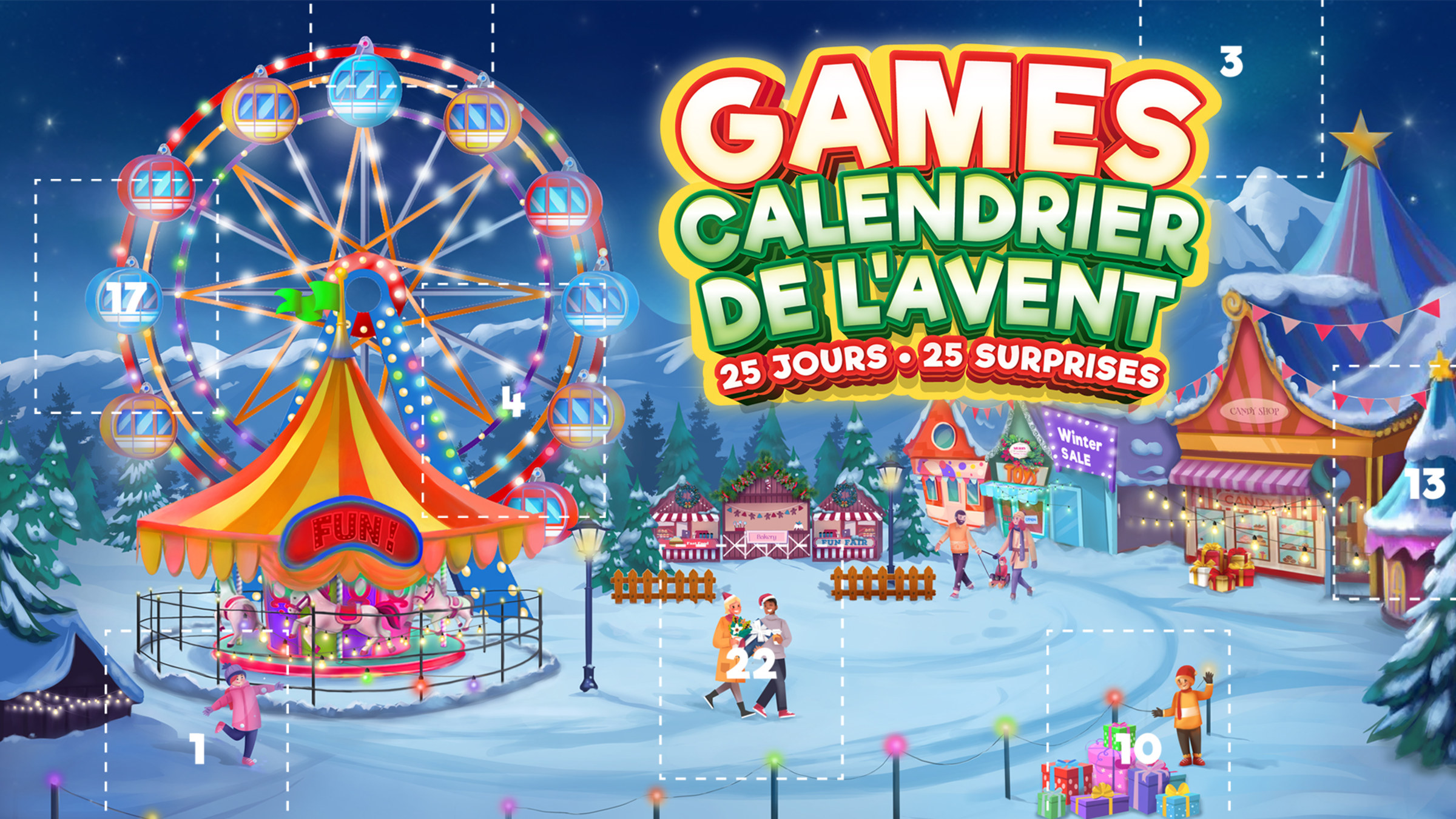 Games Calendrier de l’Avent - 25 Jours - 25 Surprises pour Nintendo ...