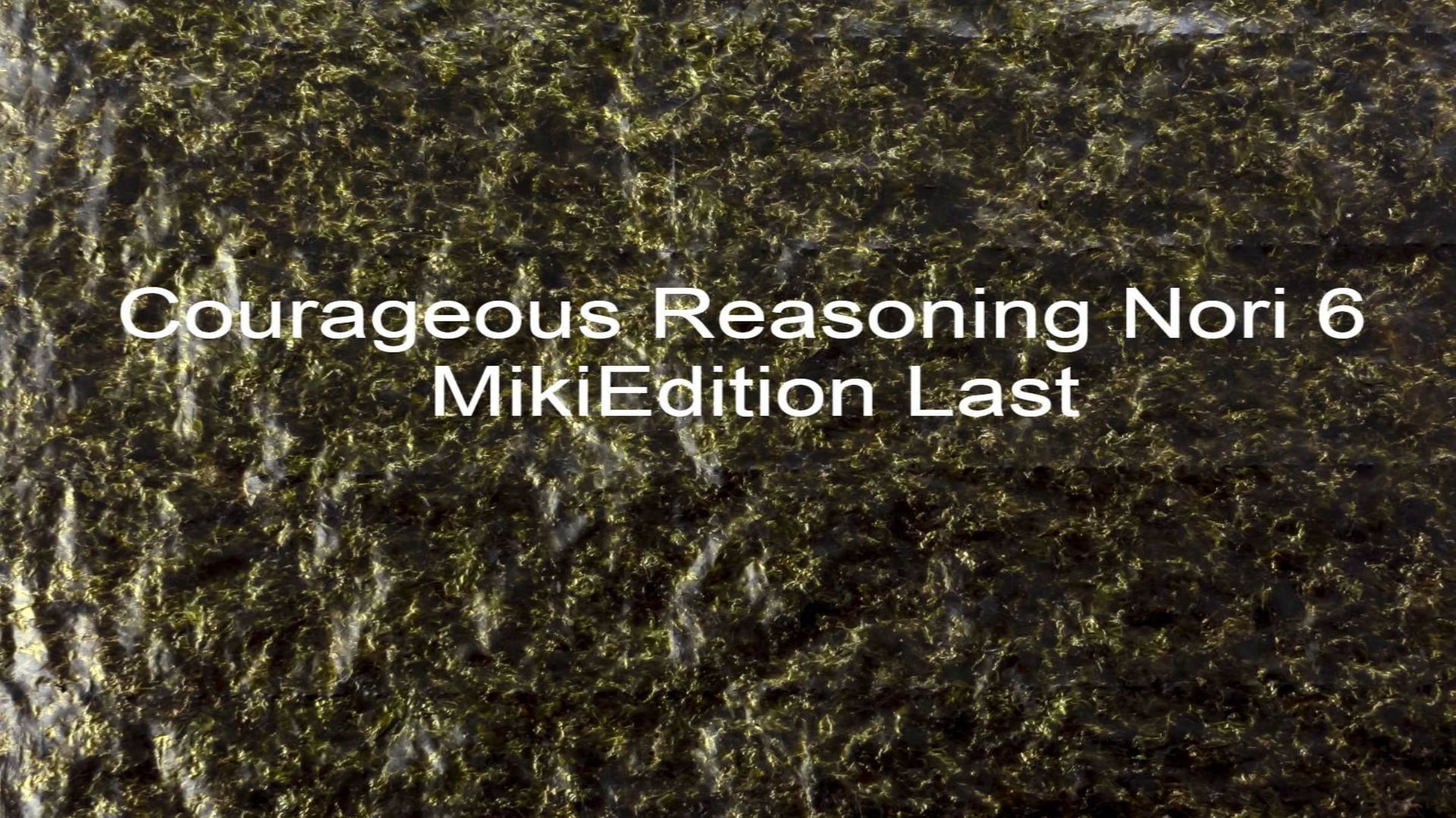 Courageous Reasoning Nori 6 MikiEdition Last for Nintendo Switch - Nintendo Official Site