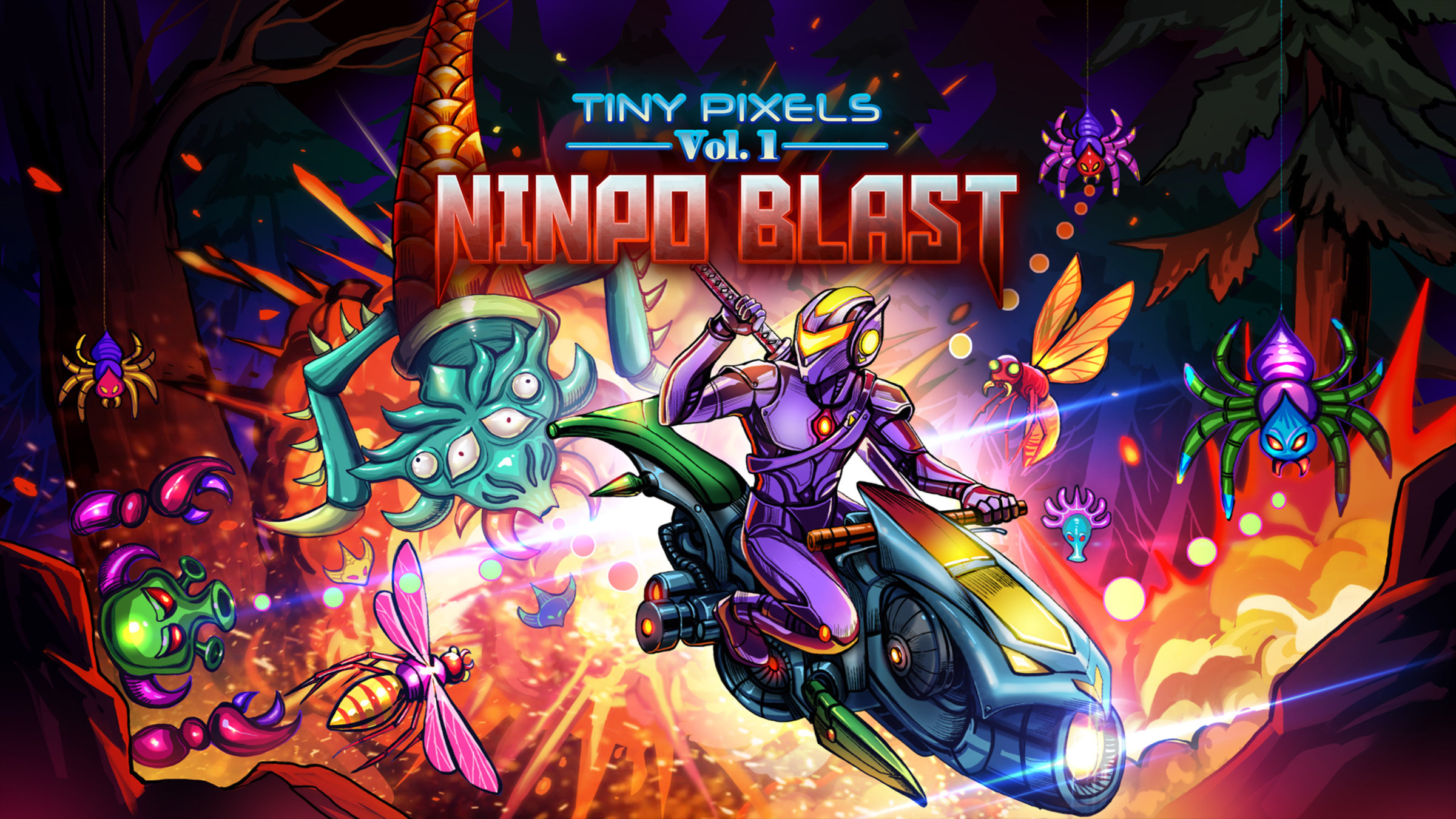Tiny Pixels Vol. 1 - Ninpo Blast para Nintendo Switch - Site Oficial da Nintendo para Brasil
