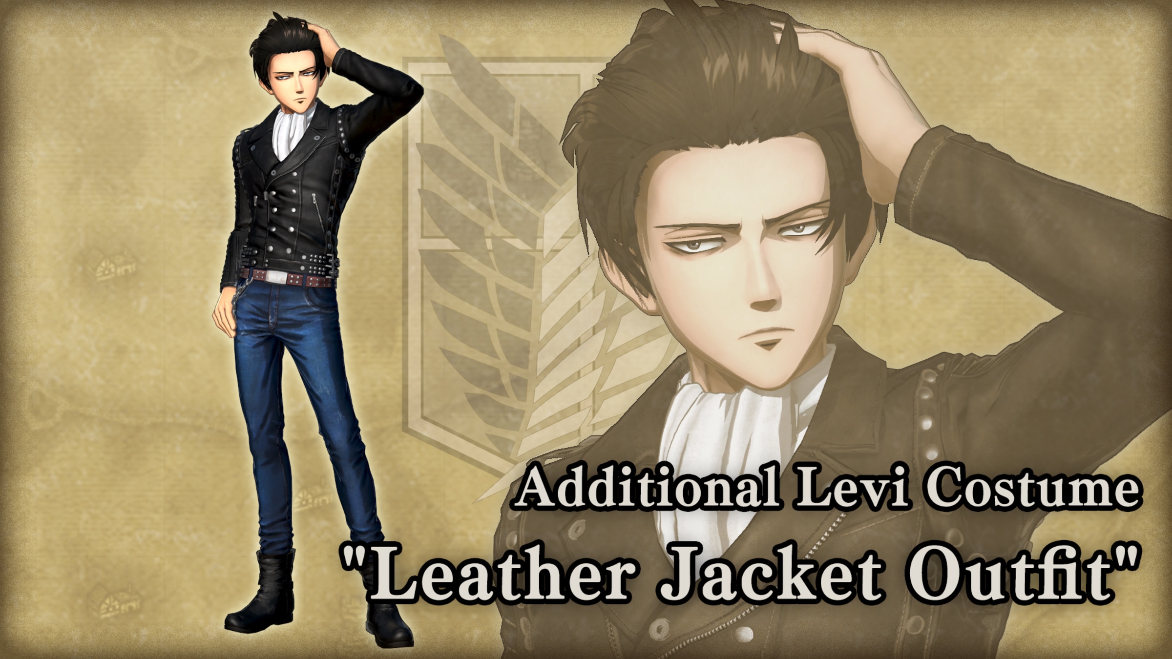 Additional Levi Costume: "Leather Jacket Outfit" for Nintendo Switch ...