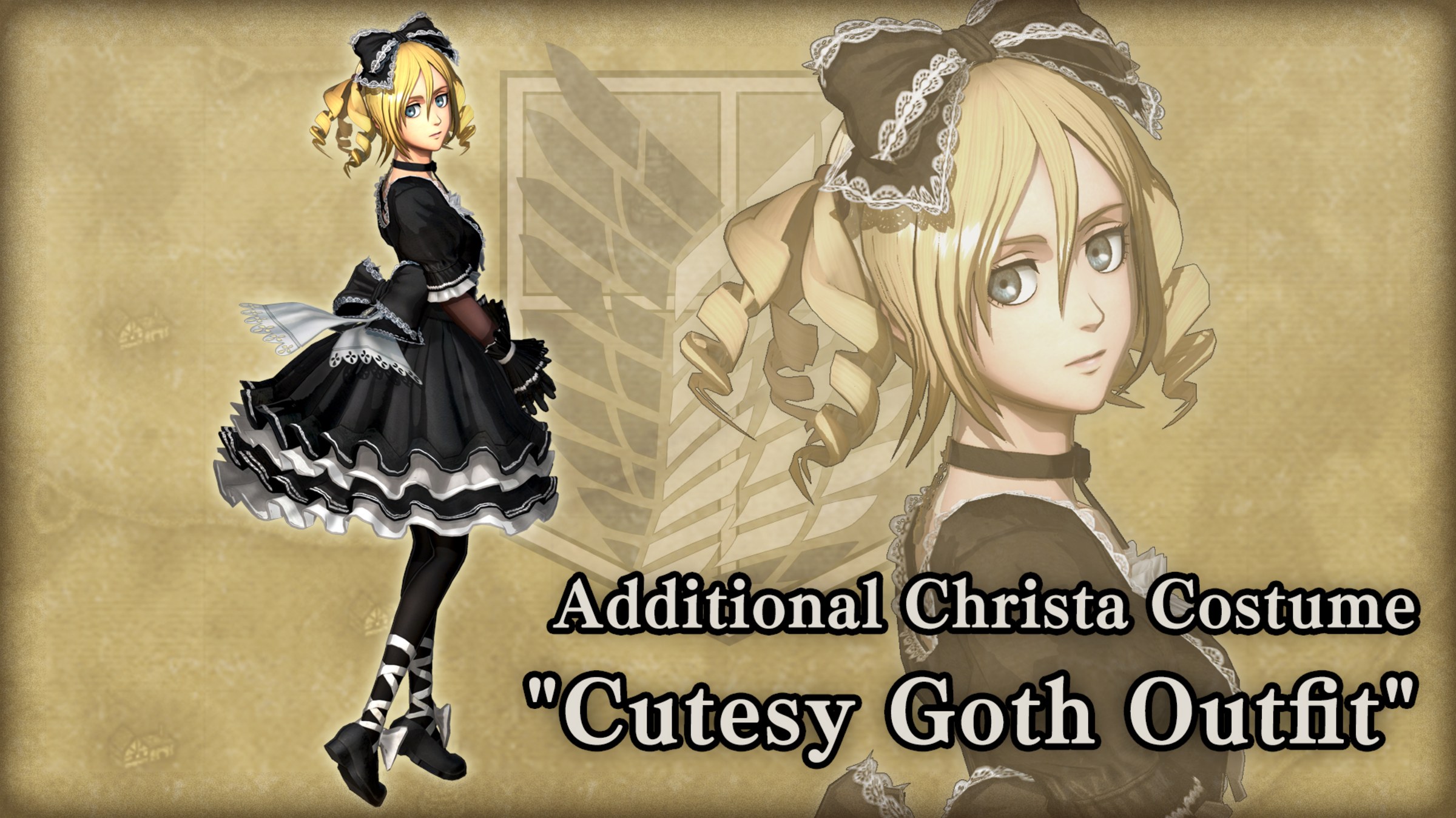 Additional Christa Costume: "Cutesy Goth Outfit" for Nintendo Switch ...