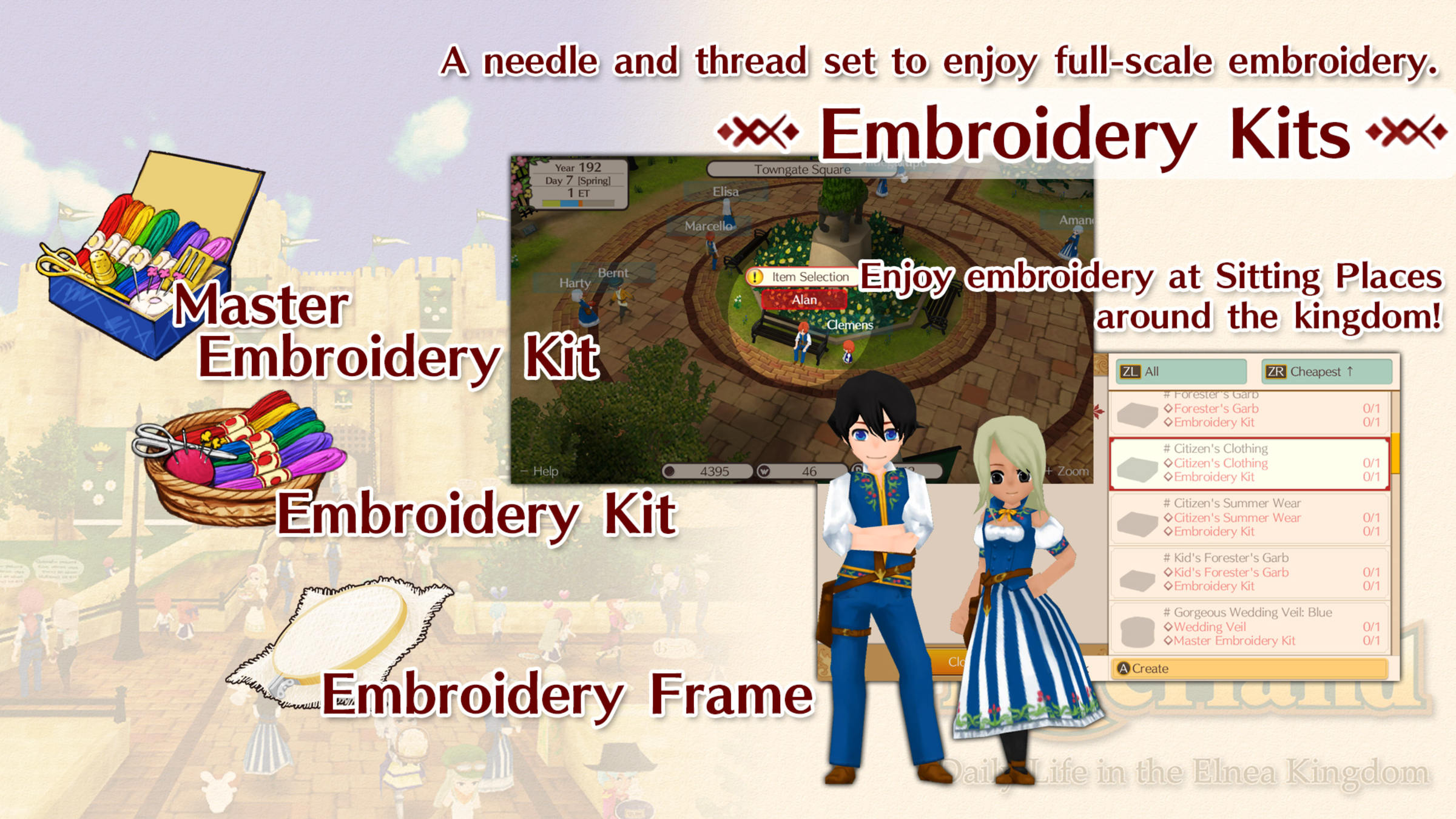 Embroidery Kits for Nintendo Switch - Nintendo Official Site