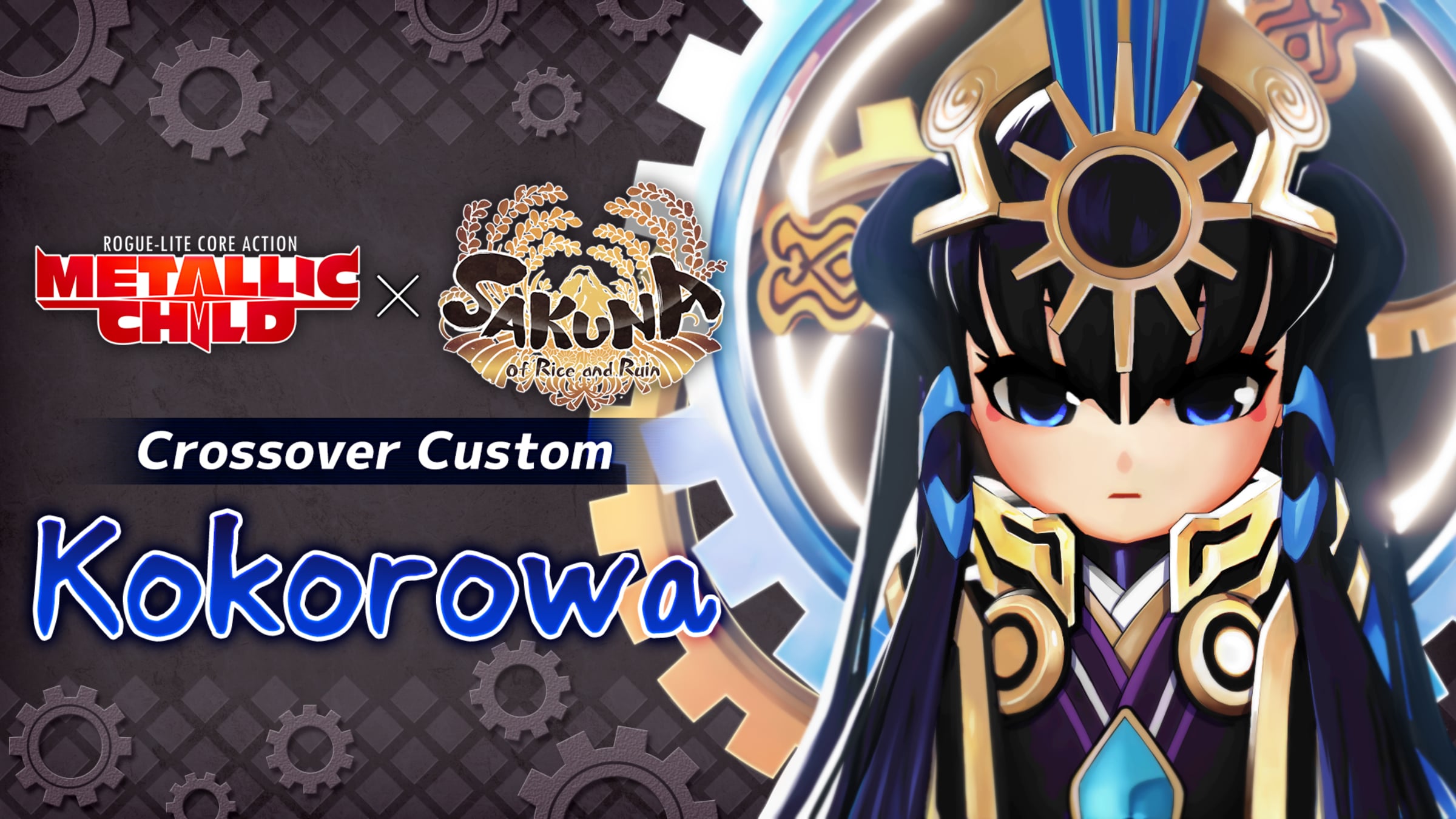 METALLIC CHILD x Sakuna: Of Rice and Ruin Crossover Custom 'Kokorowa ...