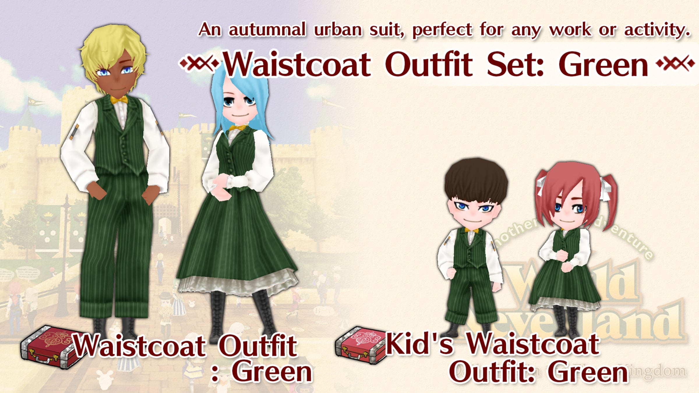 Waistcoat Outfit Set: Green for Nintendo Switch - Nintendo Official Site