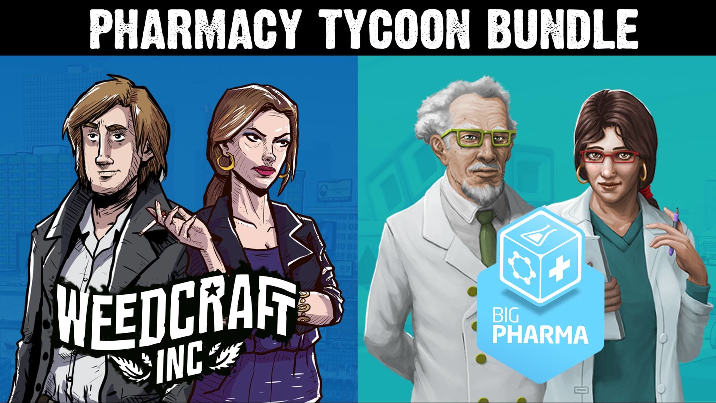 Pharmacy Tycoon Bundle: Weedcraft Inc & Big Pharma for Nintendo Switch - Nintendo Official Site