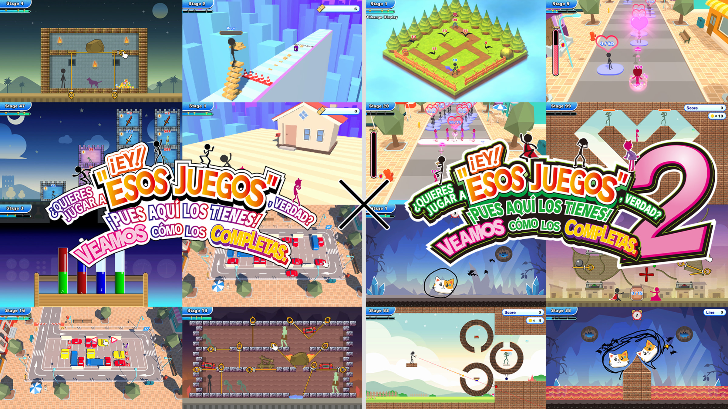 YEAH! YOU WANT "THOSE GAMES," RIGHT? SO HERE YOU GO! NOW, LET'S SEE YOU CLEAR THEM! 1+2 para ...