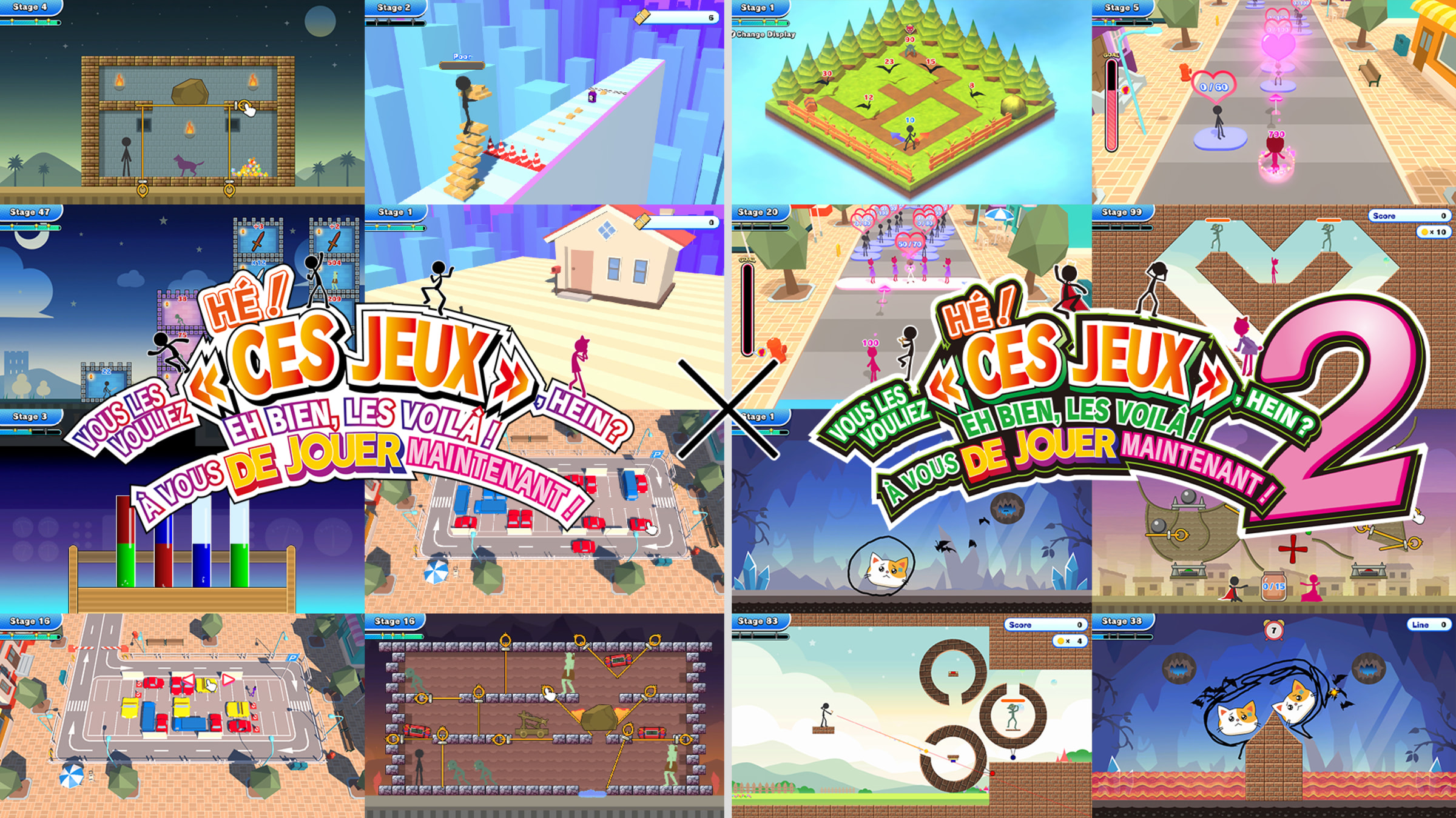 HÉ ! VOUS LES VOULIEZ « CES JEUX », HEIN ? EH BIEN, LES VOILÀ ! À VOUS ...