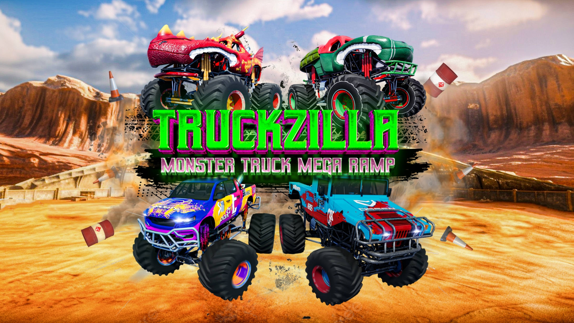 Truckzilla - Monster Truck Mega Ramp for Nintendo Switch - Nintendo ...