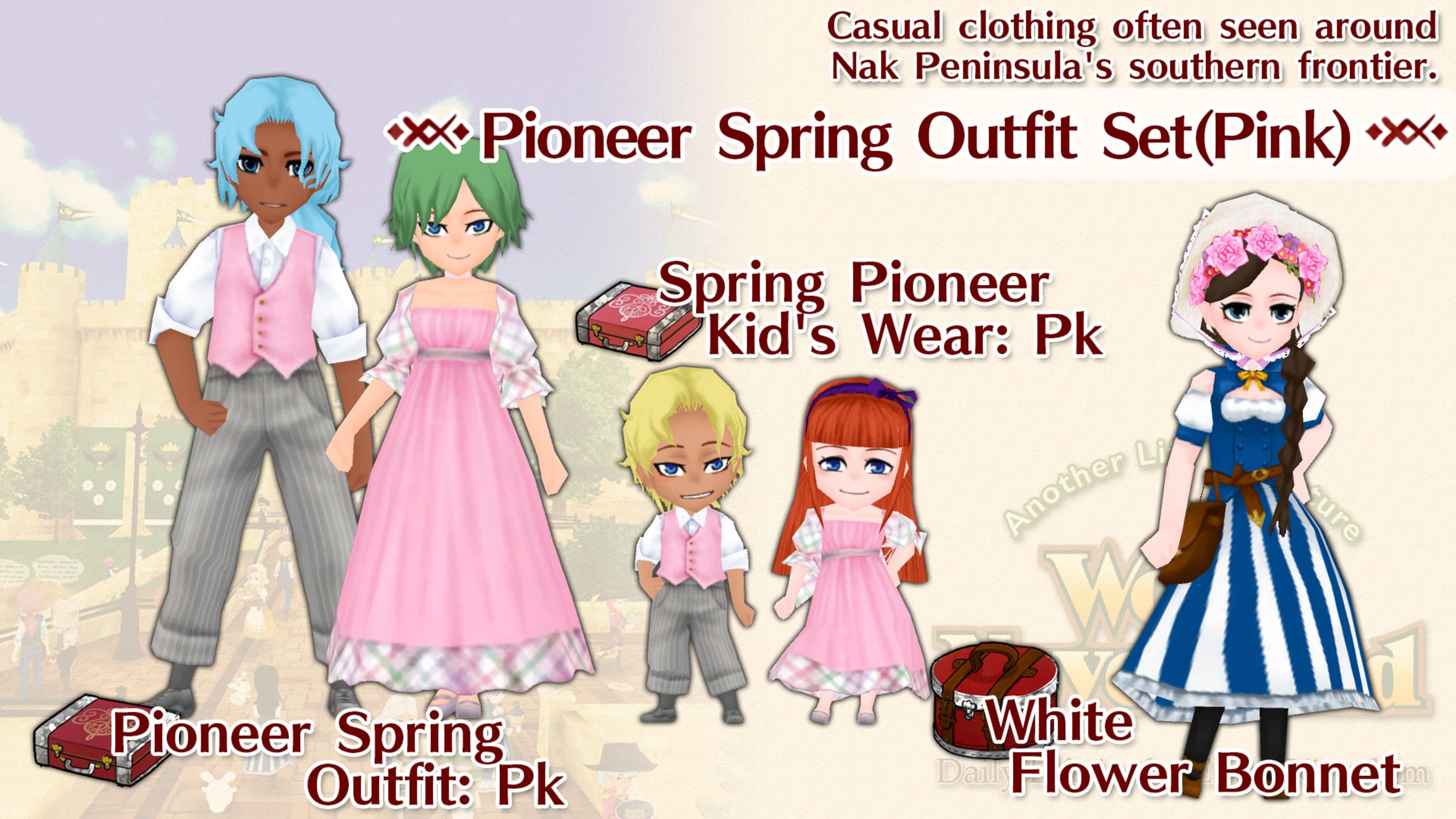 Pioneer Spring Outfit Set(Pink) para Nintendo Switch - Sitio Oficial de ...