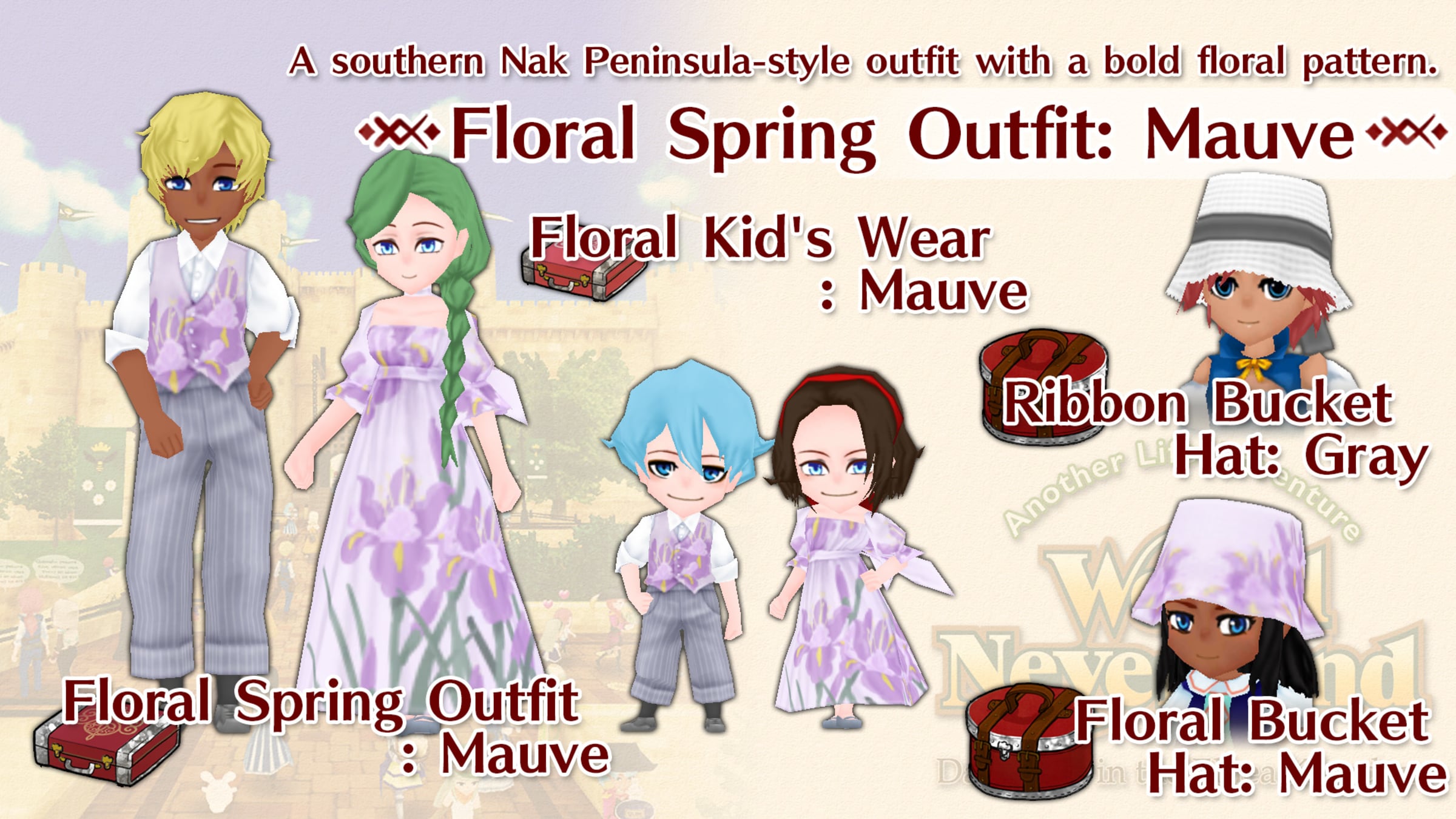 Floral Spring Outfit: Mauve for Nintendo Switch - Nintendo Official Site