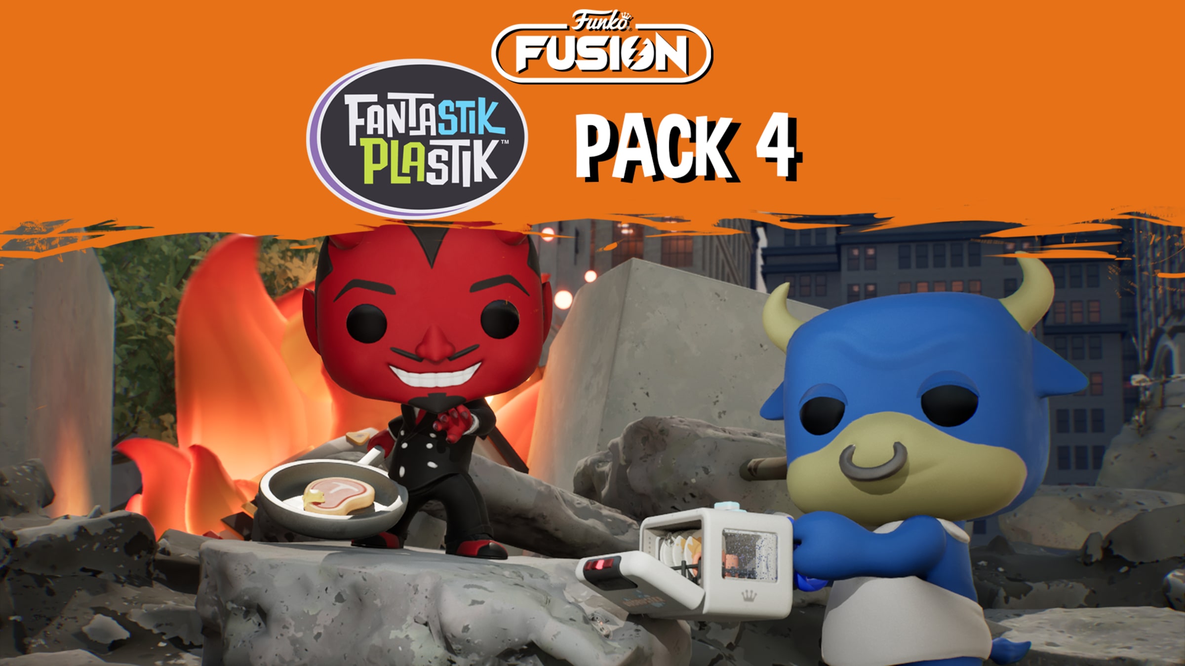 Funko Fusion - Fantastik Plastik Pack 4 - T-Bone and El Diablo para ...