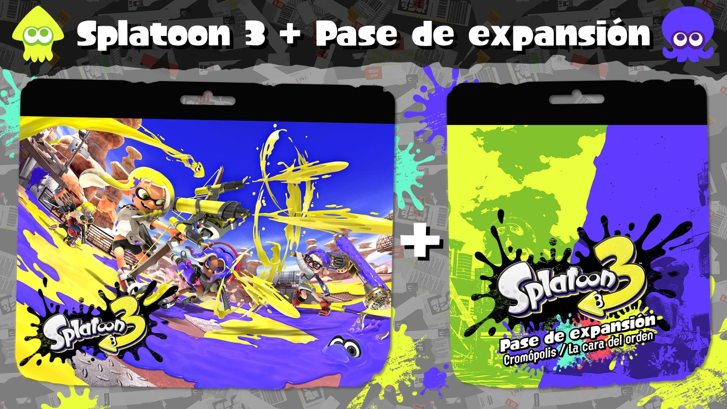 Paquete de Splatoon™ 3 (Juego + Pase de expansión) para Nintendo Switch ...