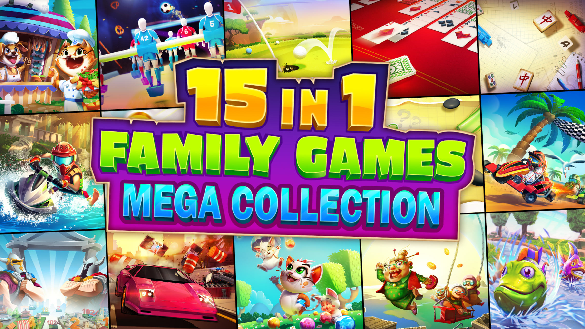 15 in 1 Family Games Mega Collection for Nintendo Switch - Nintendo ...