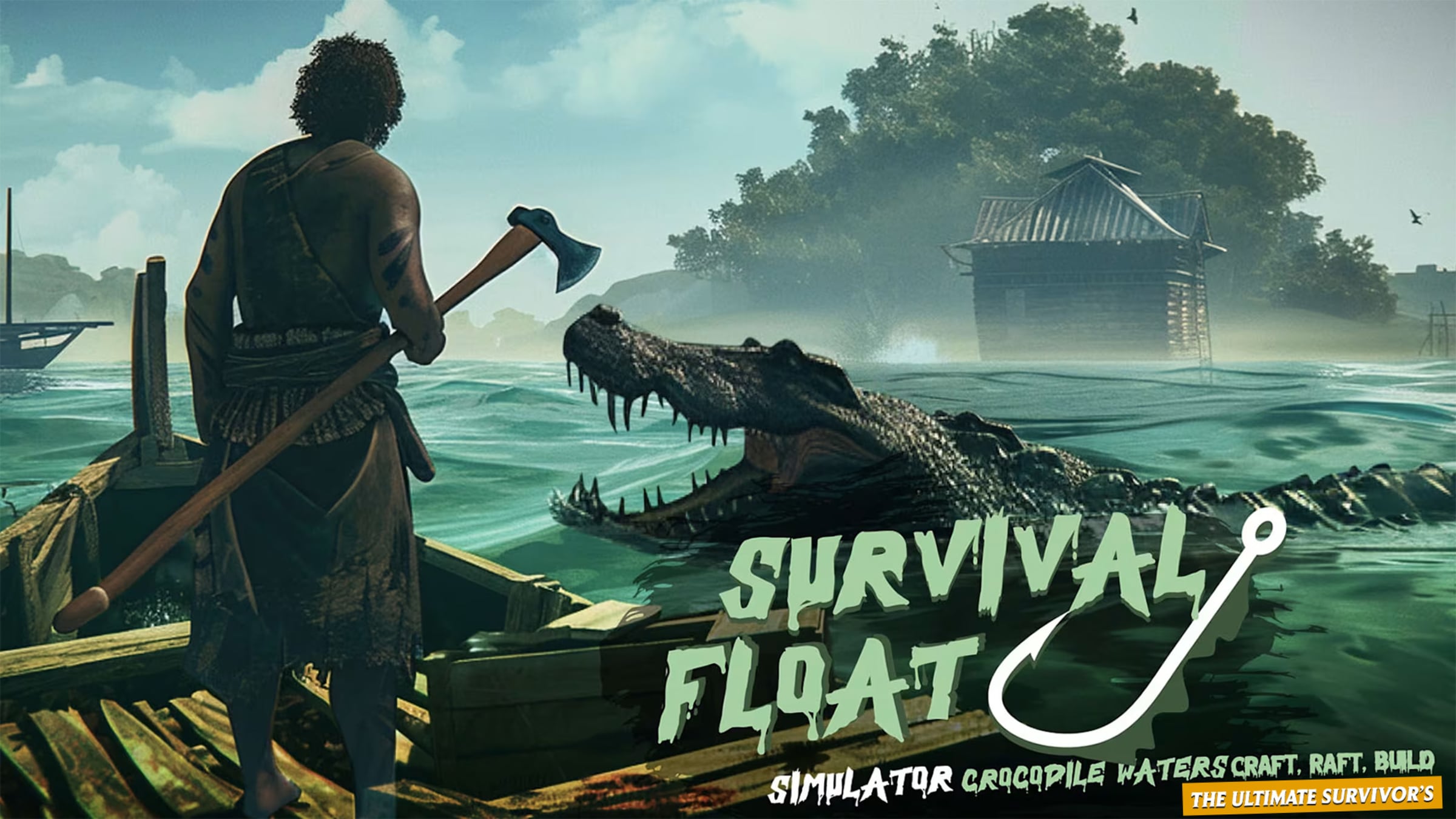 Survival Float Simulator - Crocodile Waters Craft, Raft, Build: The ...