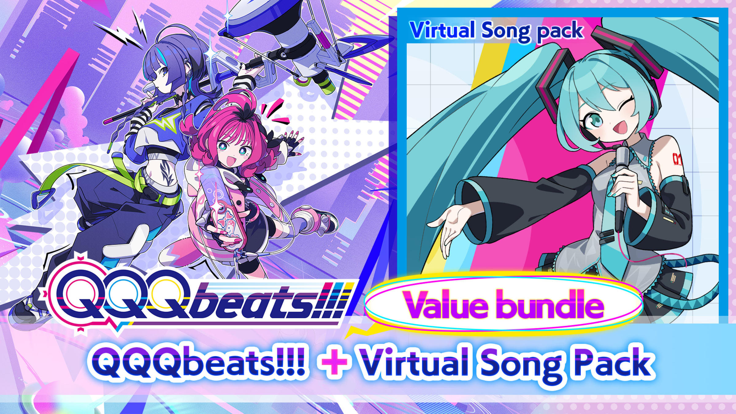 QQQbeats!!! + Virtual Song Pack Vol.1 Value bundle for Nintendo Switch ...