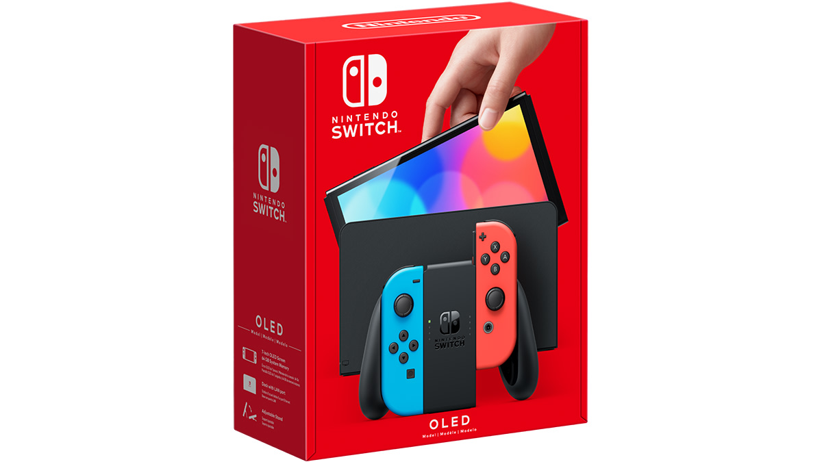 Nintendo Switch - OLED Model Neon Blue/Neon Red set - Nintendo Official ...
