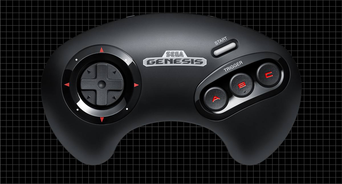 3 button sega genesis controller
