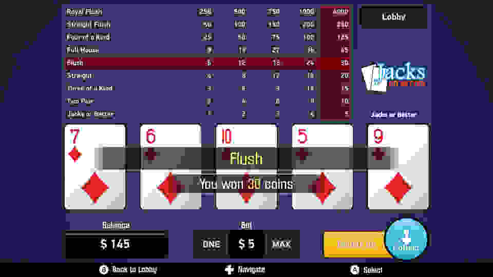 Free Video Poker Games Jacks Or Better