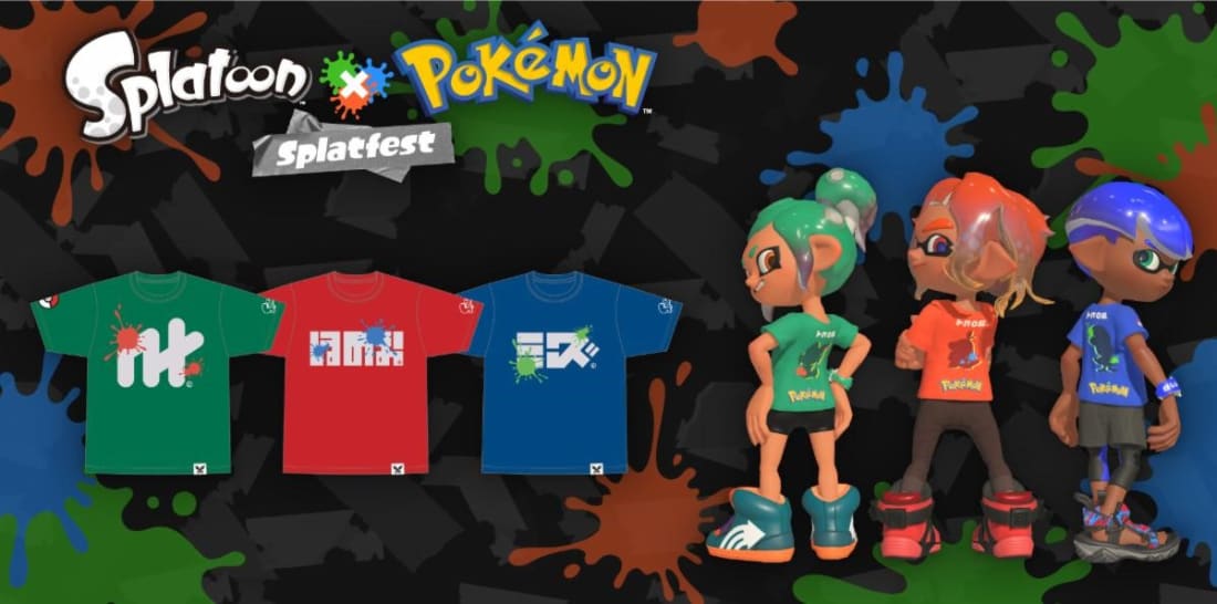 Official SRL Splatoon x Pokémon collaboration Splatfest artwork ... Official SRL Splatoon x Pokémon collaboration Splatfest artwork ...
