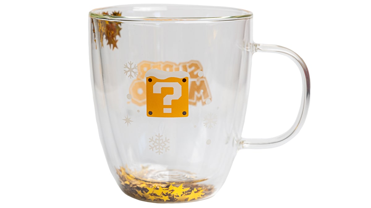 Super Mario™ - Wintery Glass Mug (12oz) - Nintendo Official Site