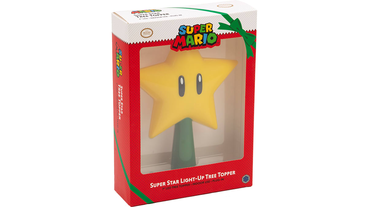 Super Mario - Super Star Light-Up Tree Topper - Nintendo Official Site ...