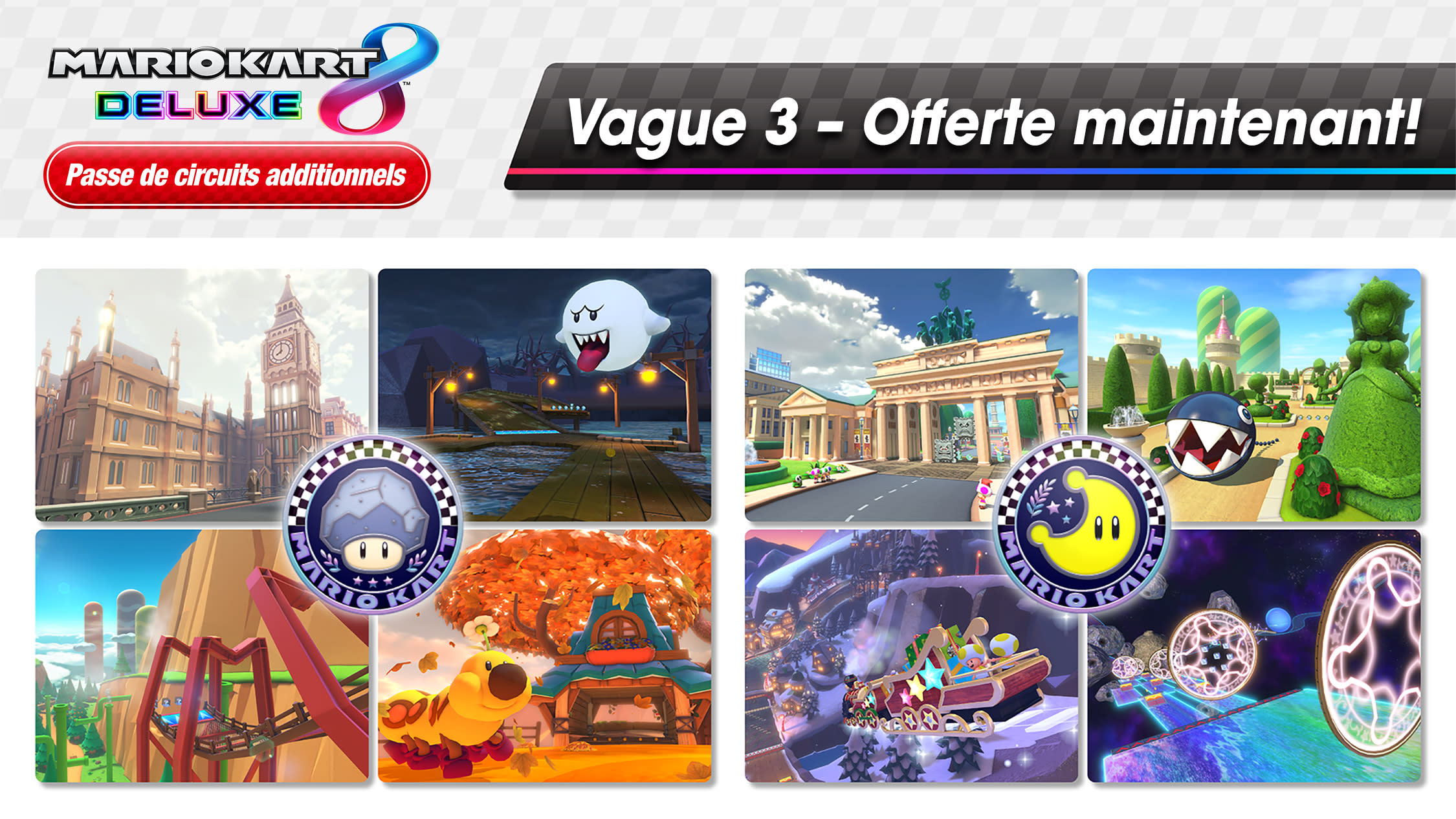 La vague 3 est maintenant offerte pour la passe de circuits additionnels Mario Kart 8 Deluxe ...