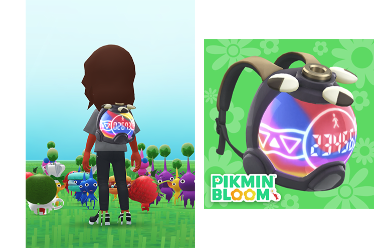 Step up to earn Pikmin 3 Deluxe items in Pikmin Bloom
