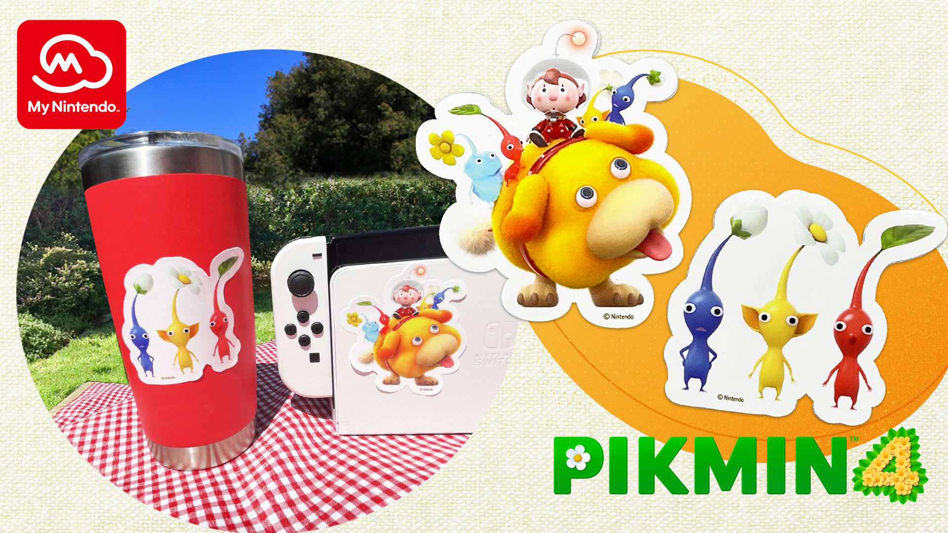 The Pikmin 4 sticker set reward is available now