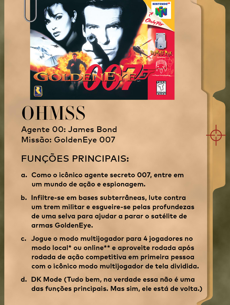 GoldenEye 007 retorna para assinantes do Nintendo Switch Online ...