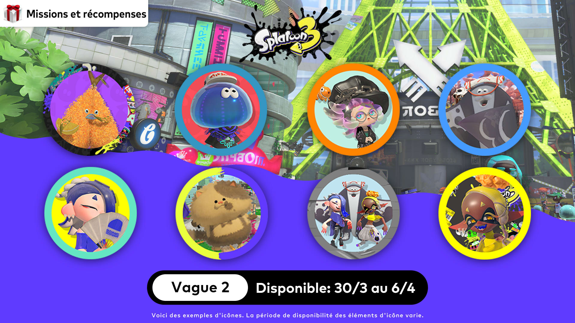 Encrez, nagez et éclaboussez avec éléments d'icônes inspirés du jeu ...