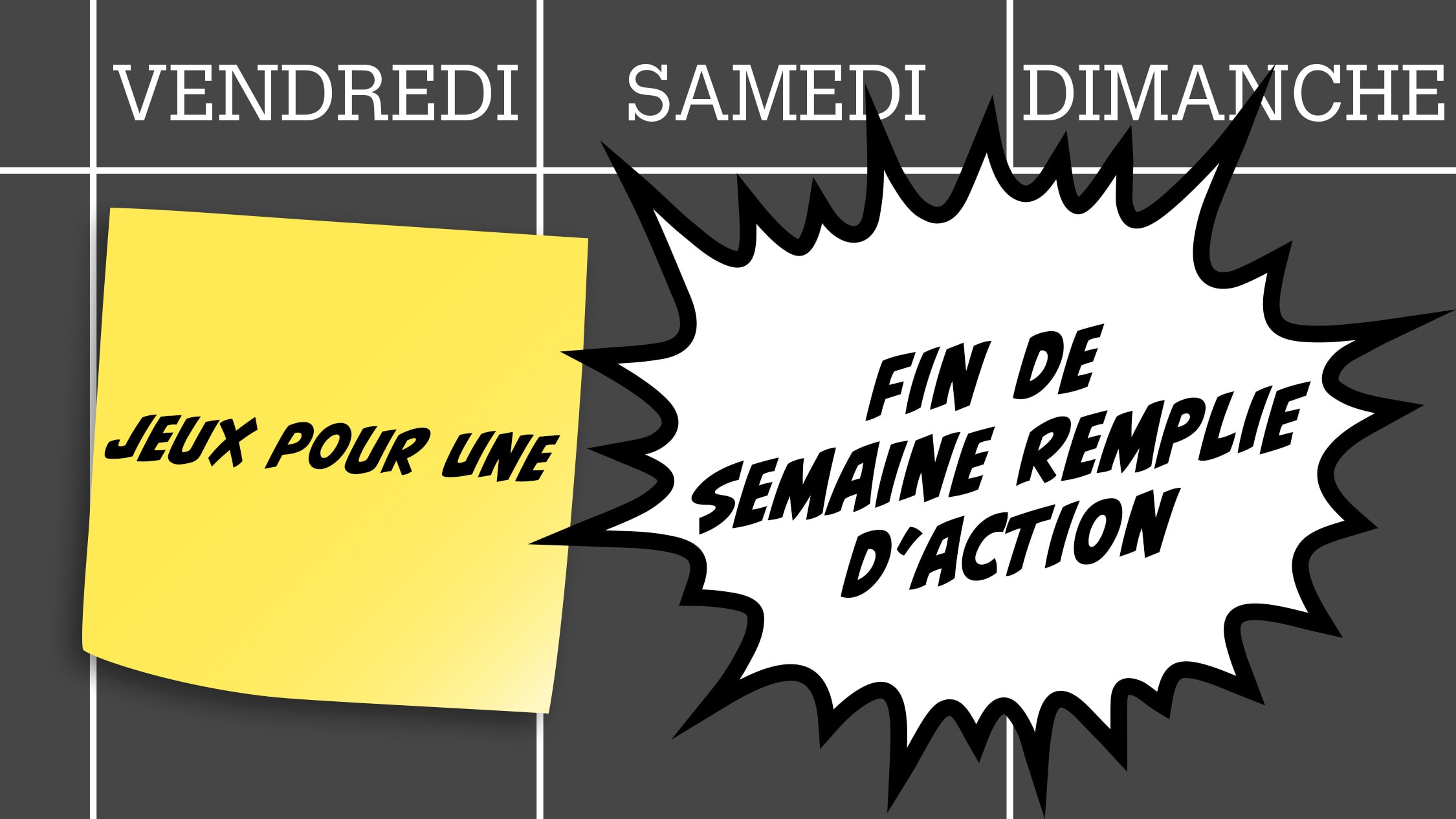 Profitez de la longue fin de semaine avec ces jeux - Nouvelles - Site ...