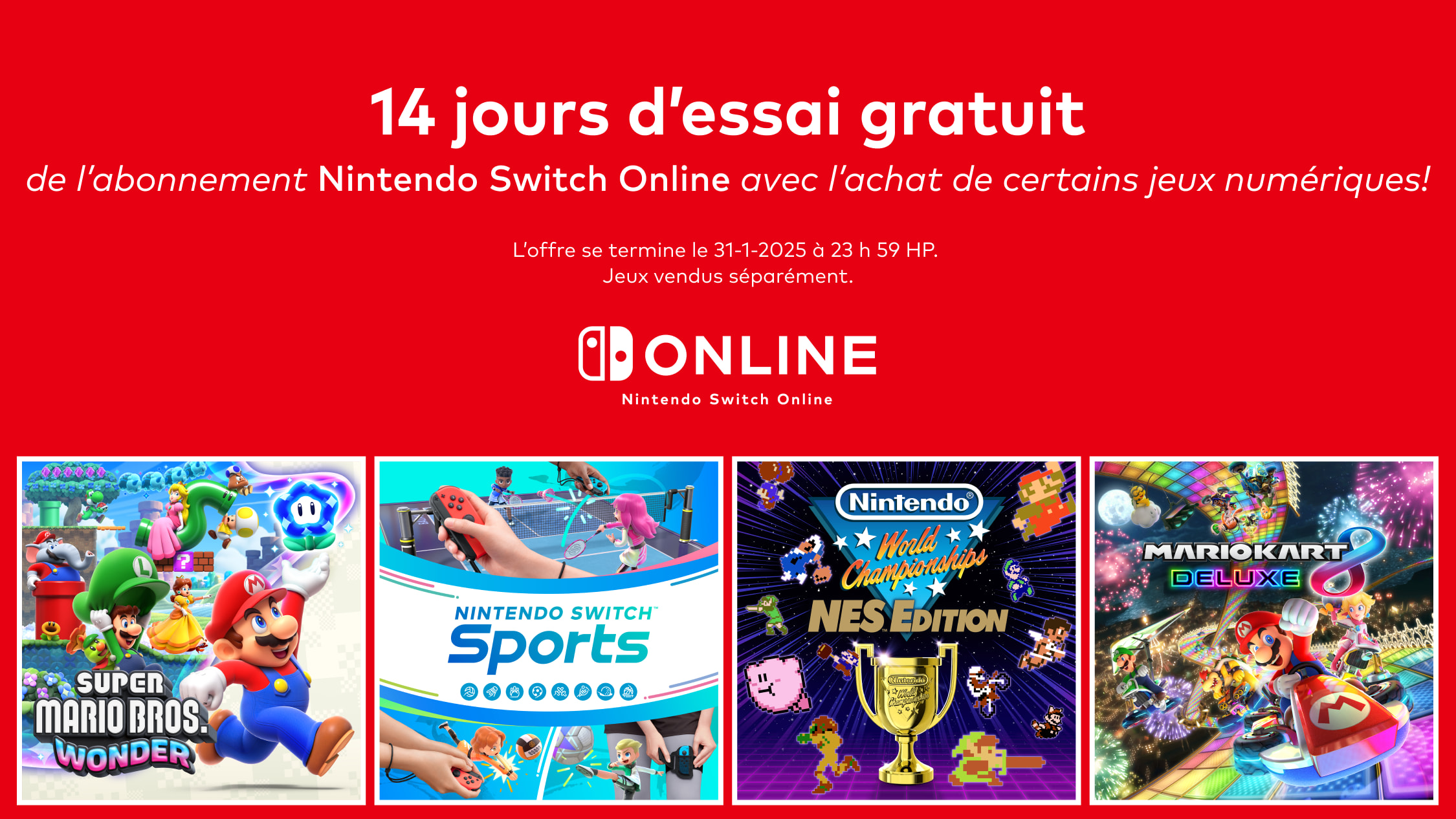 Essai gratuit de 14 jours de l’abonnement Nintendo Switch Online ...