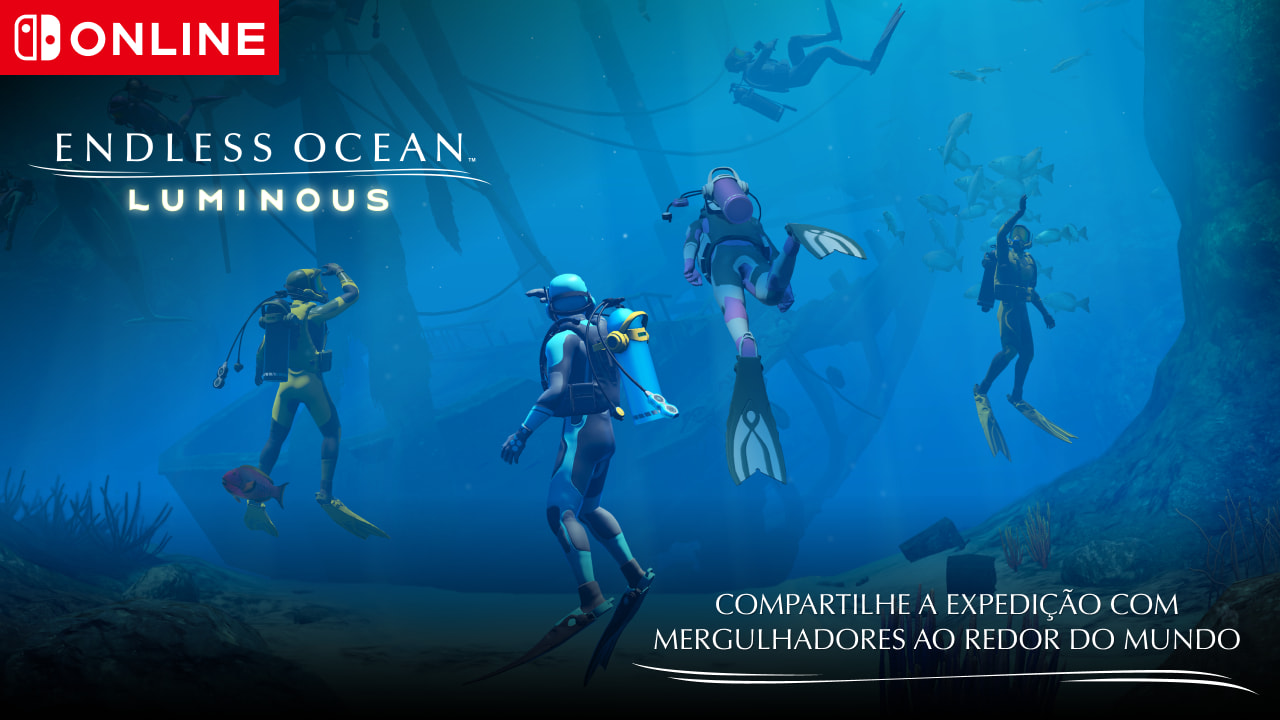 Explore regiões subaquáticas com outros jogadores online no jogo ...