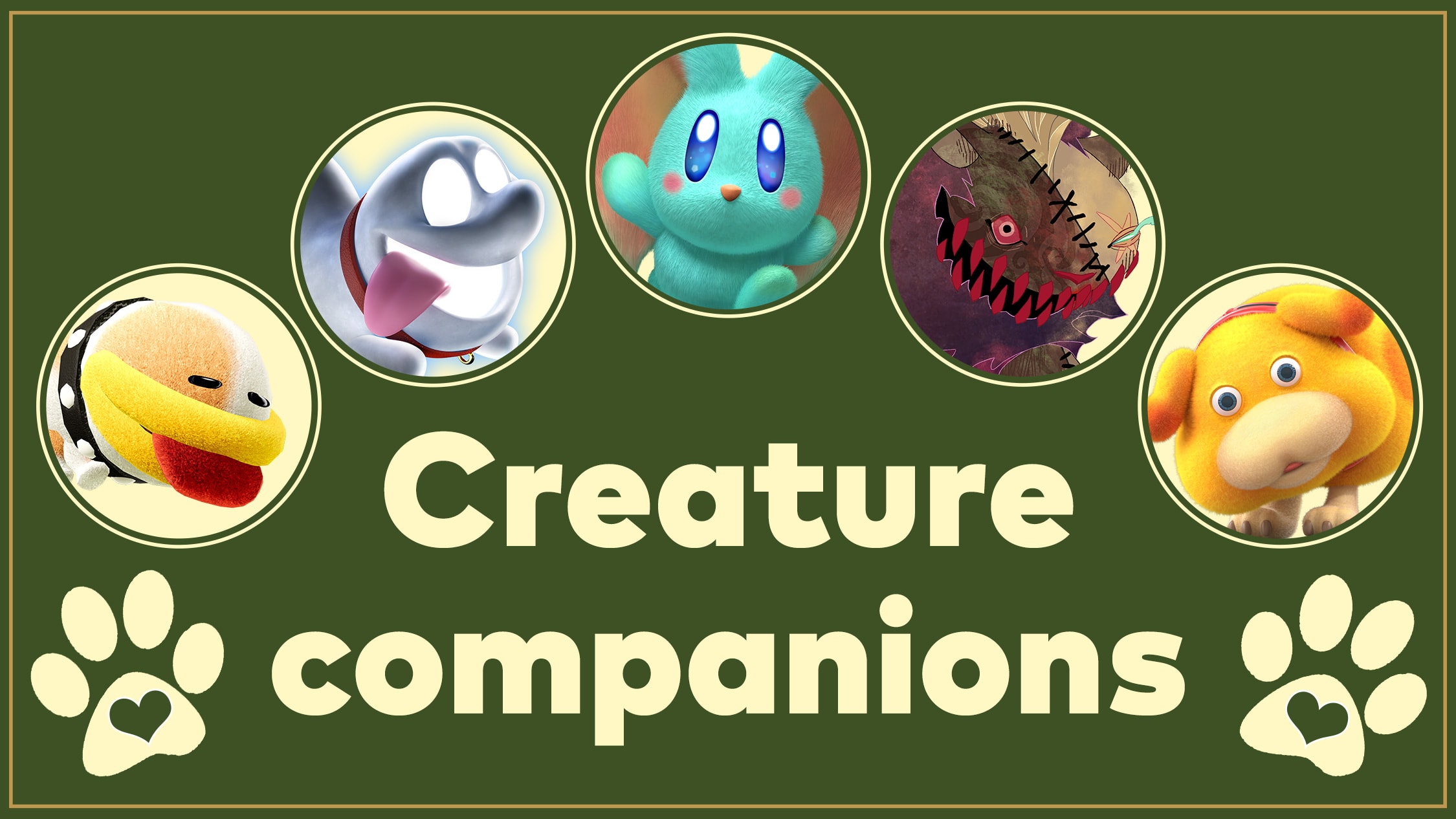 Creature companions in Nintendo Switch games